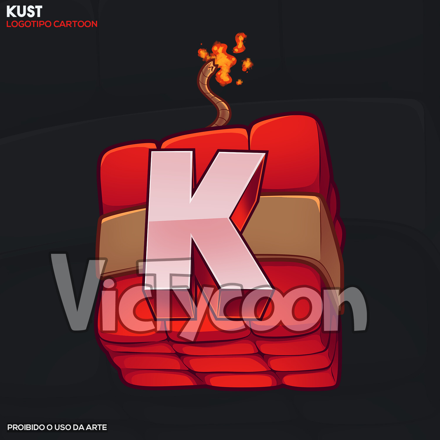 ArtStation - LOGO CARTOON - Kust (Minecraft Server)