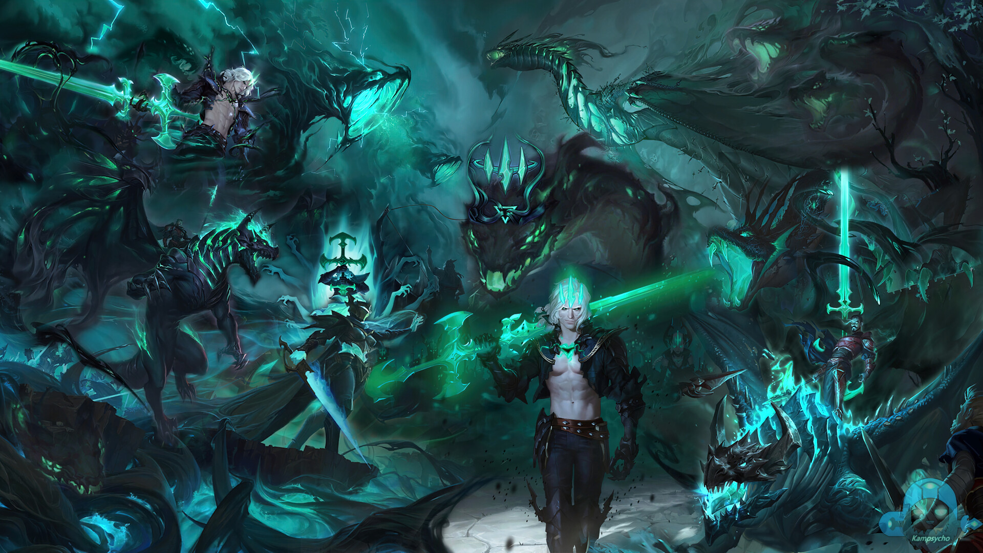 ArtStation - Ruined King's Black Mist - Viego LoR Collage