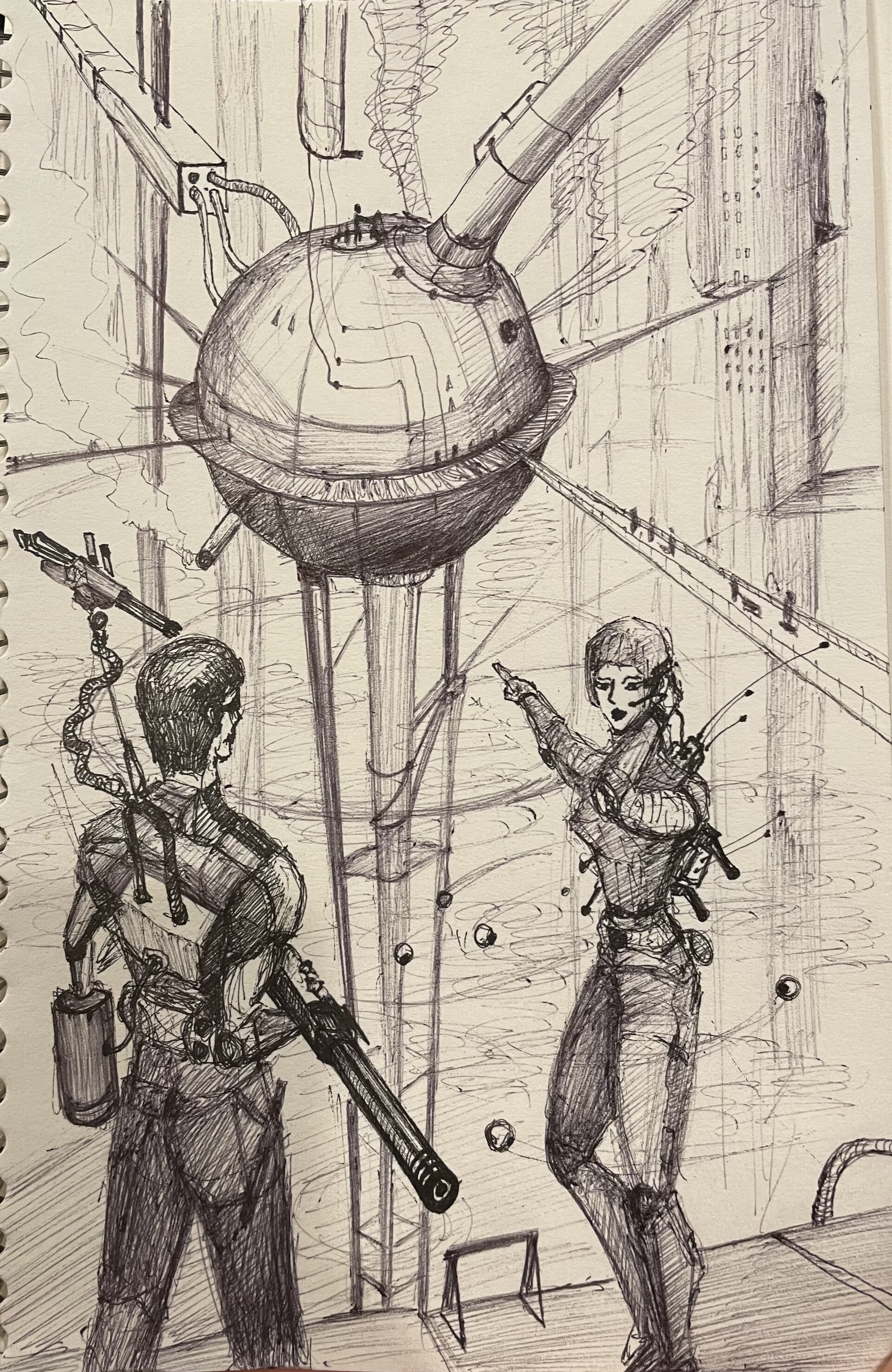 how to draw sci fi concept art