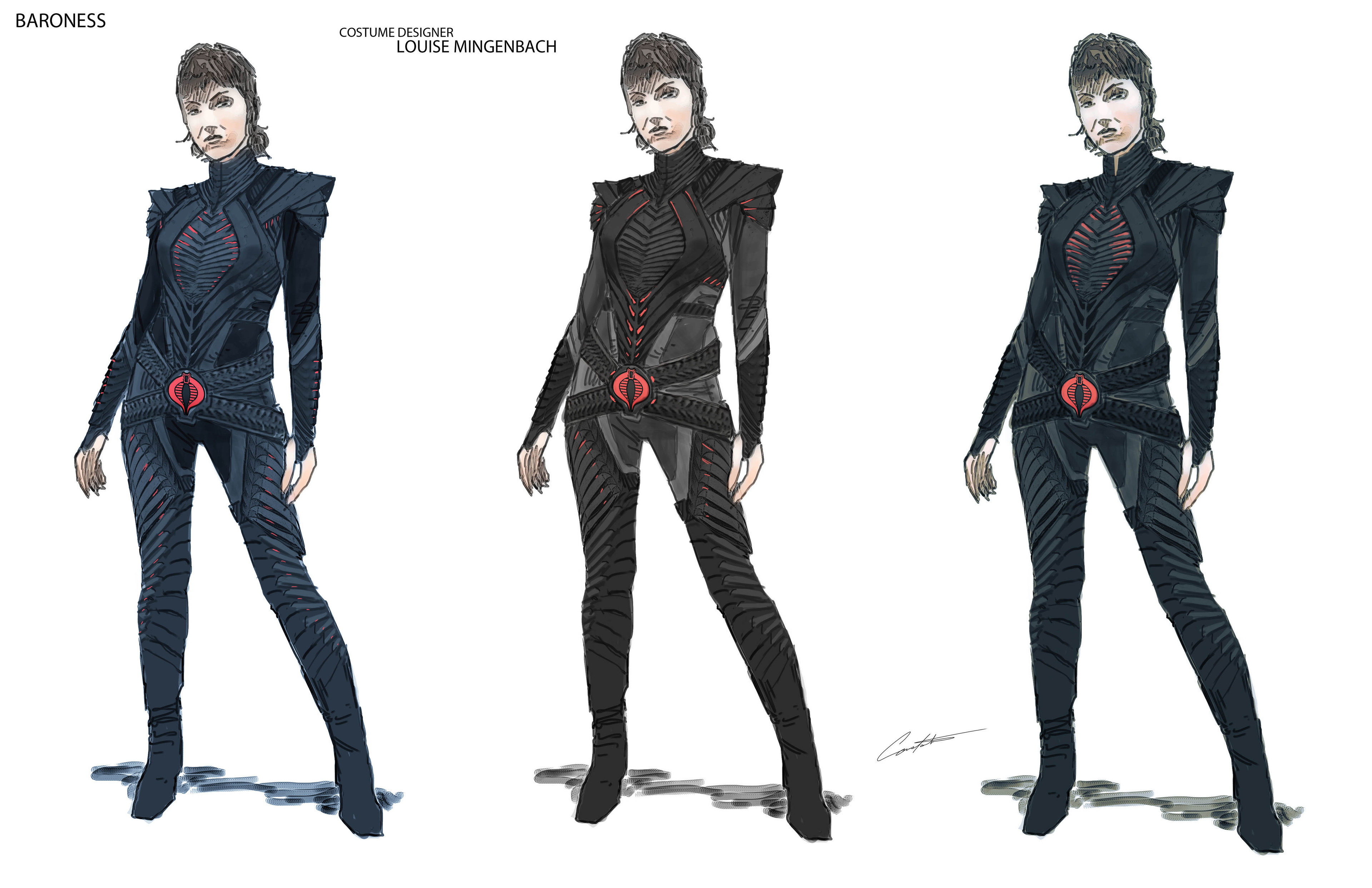 Constantine Sekeris - Snake Eyes "Baroness" Costume Concepts
