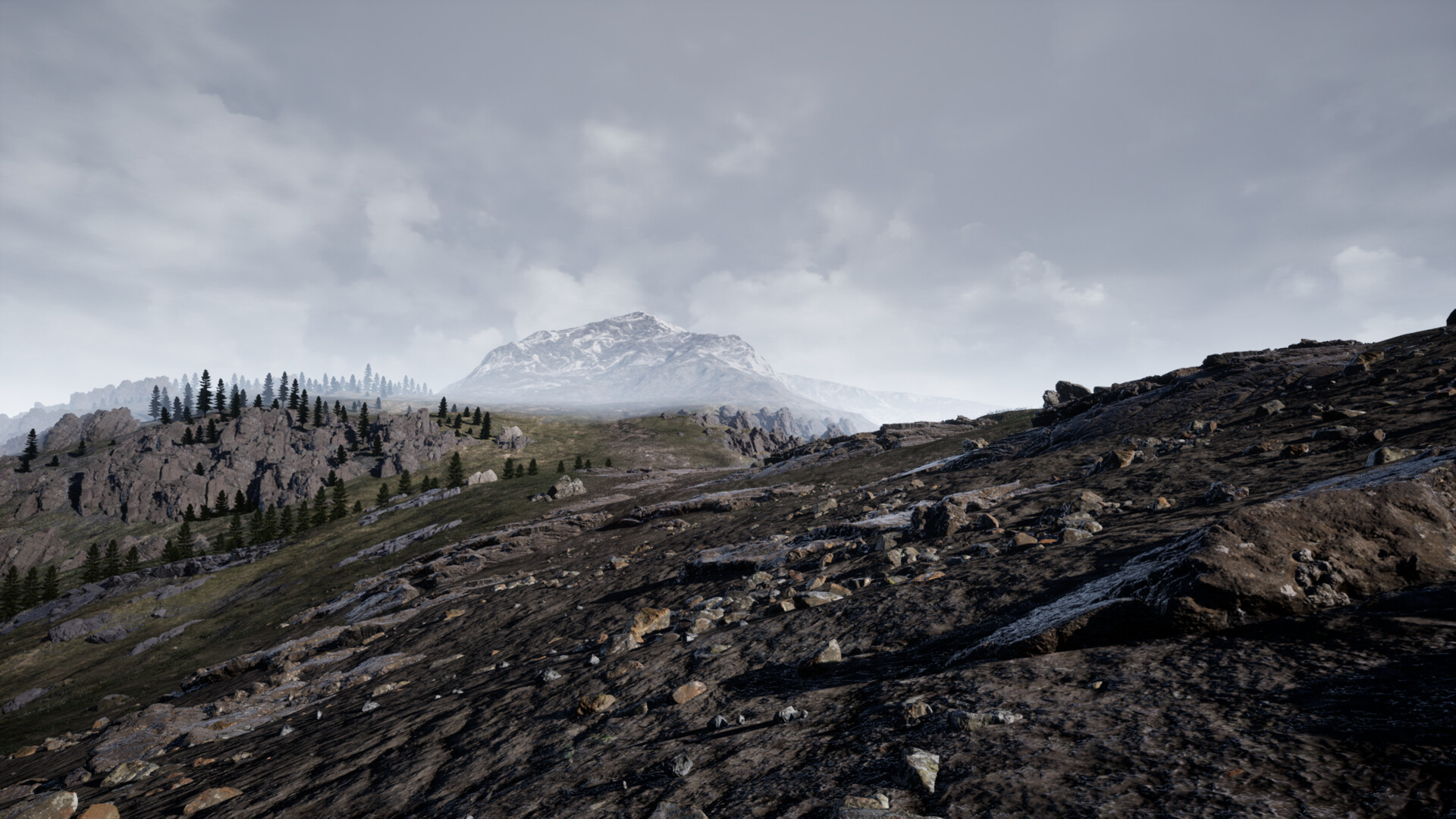Nathan Romeo - Alpine Mountain Scene Unreal Engine