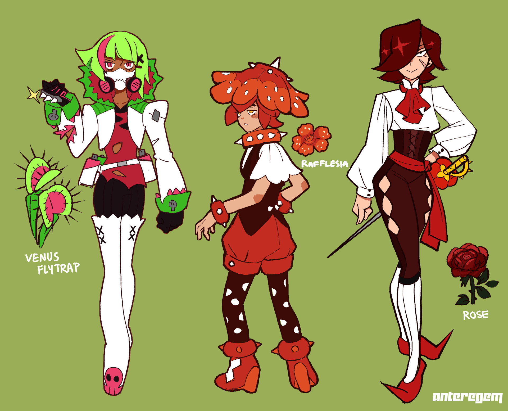 ArtStation - Flower Girl Designs Set One