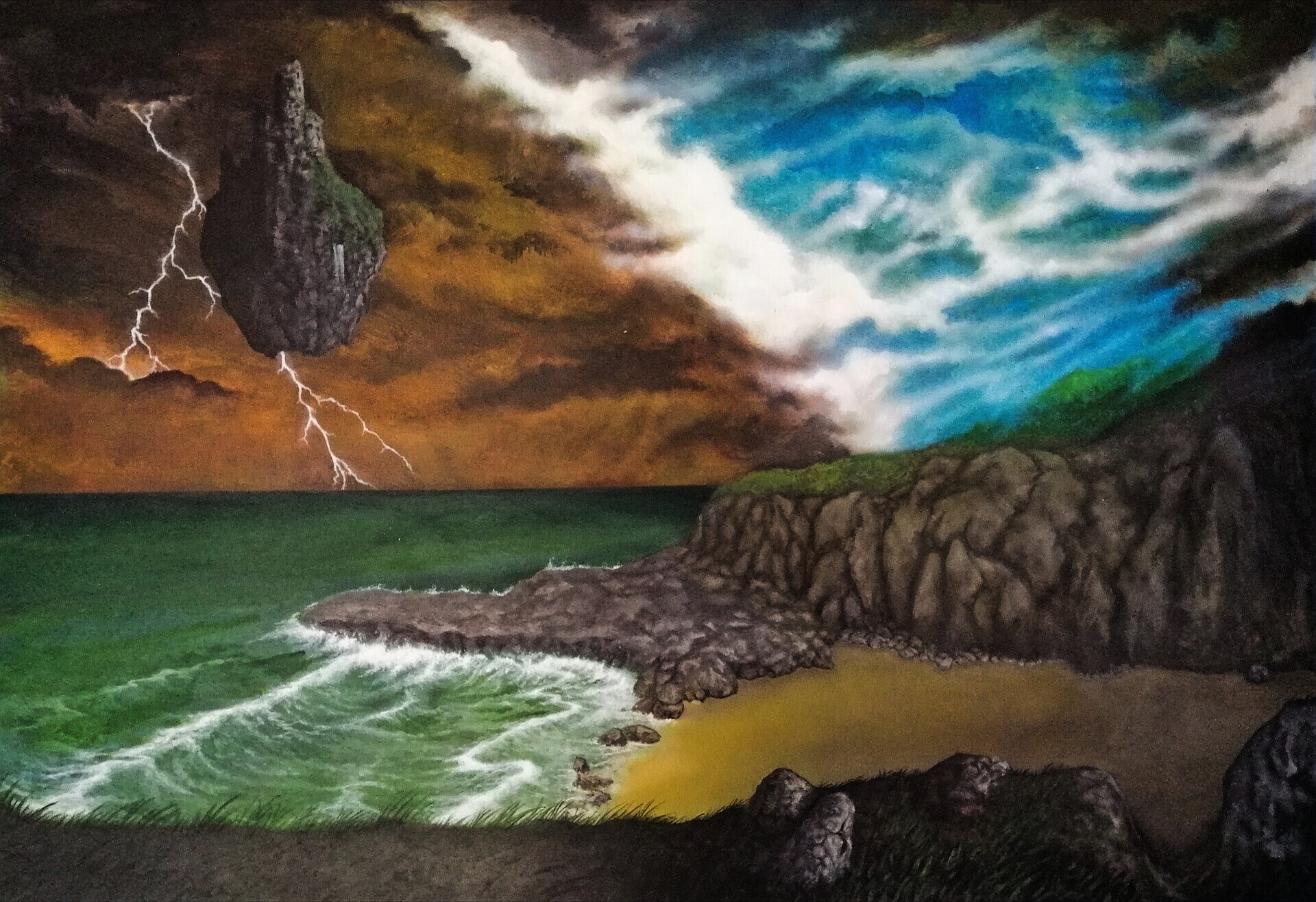 ArtStation - Duck Tower. 3x3ft MDF. Acylics