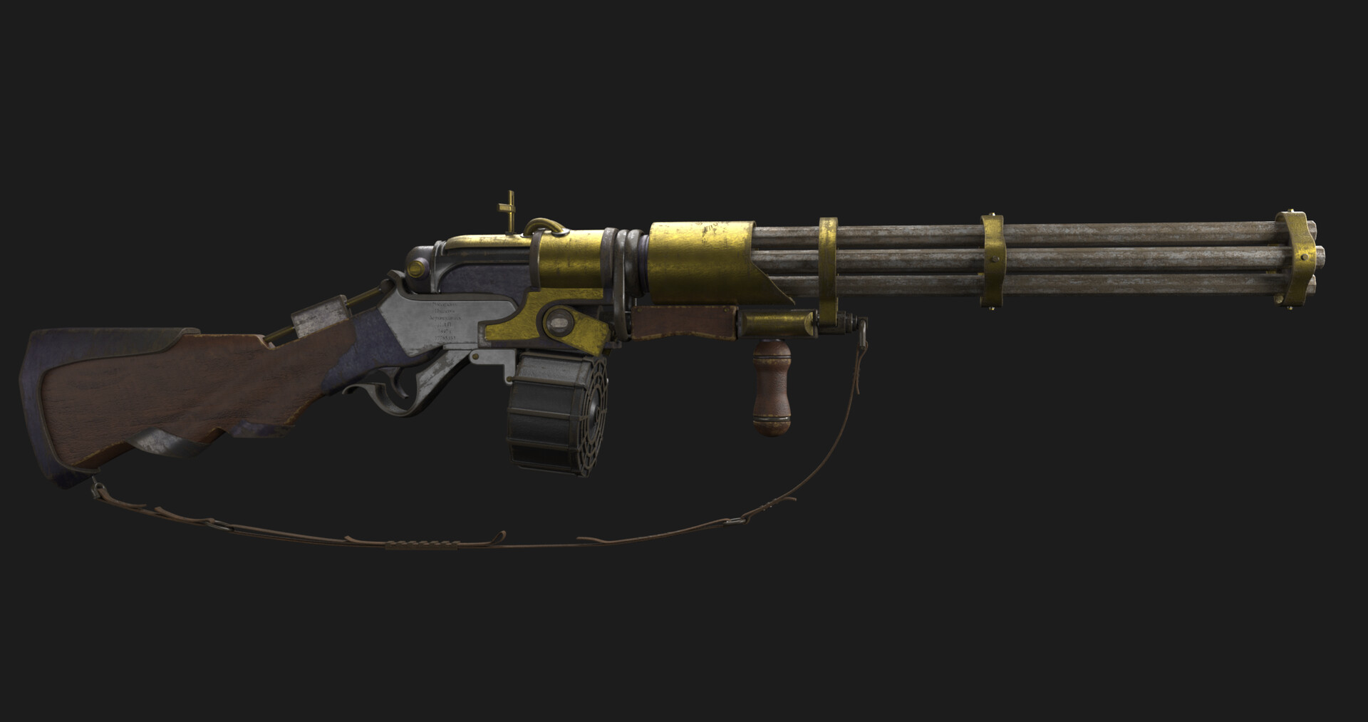 Steampunk Machine Gun