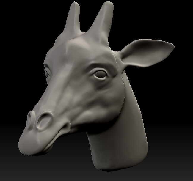 ArtStation - Giraffe Head