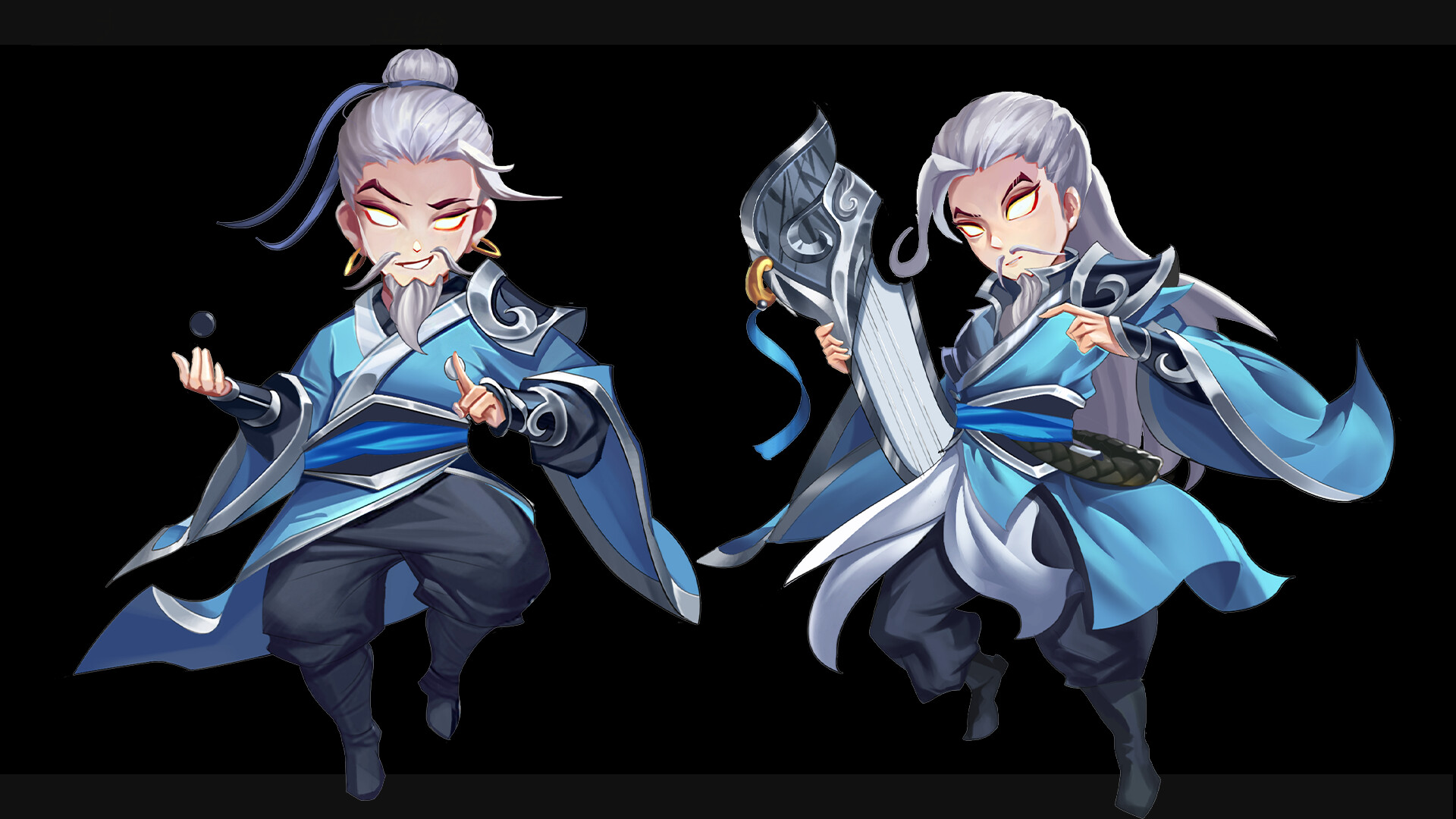 ArtStation - H5武侠 Q版立绘