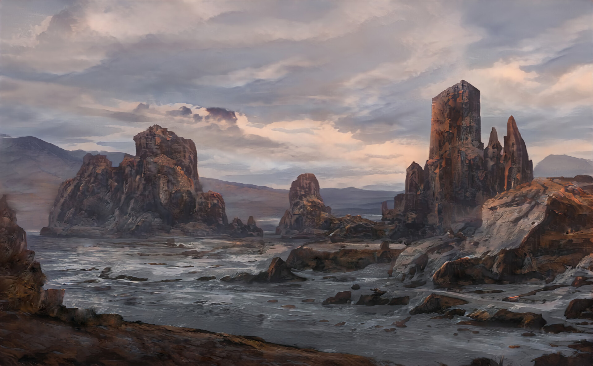 ArtStation - River Rapids Concept art