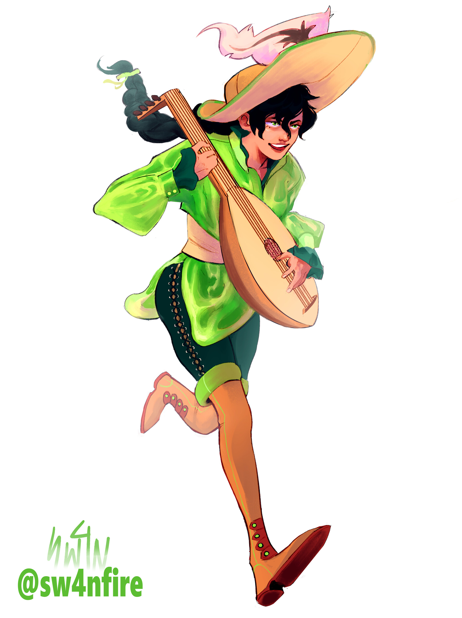 ArtStation - bard in green