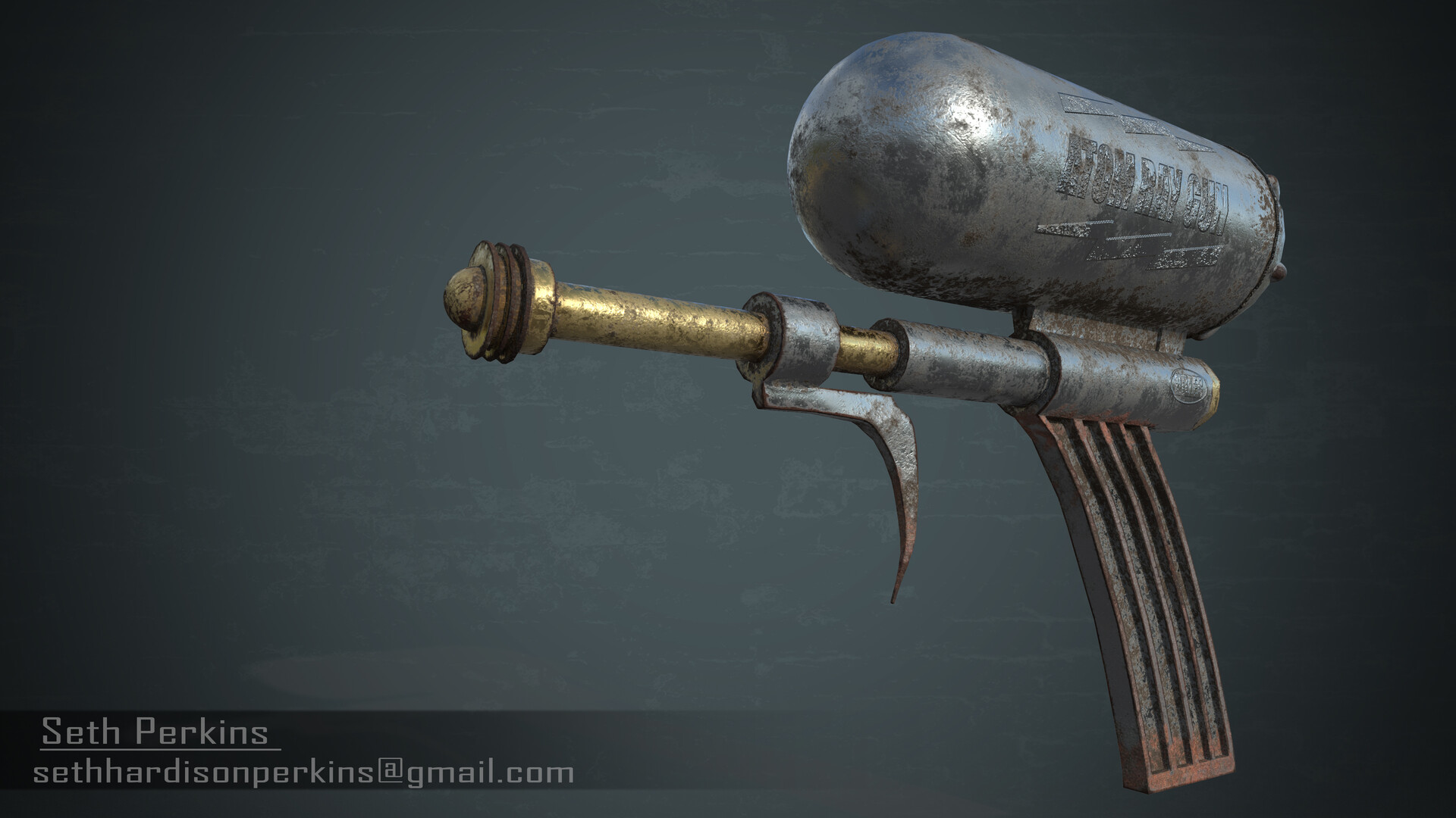 ArtStation - Vintage Atom Ray Gun