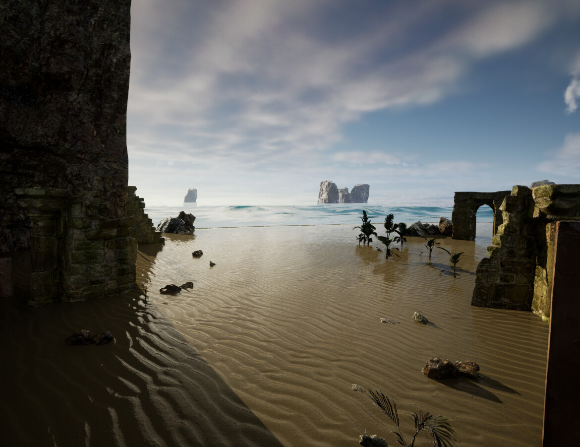 ArtStation - Beach Ruins