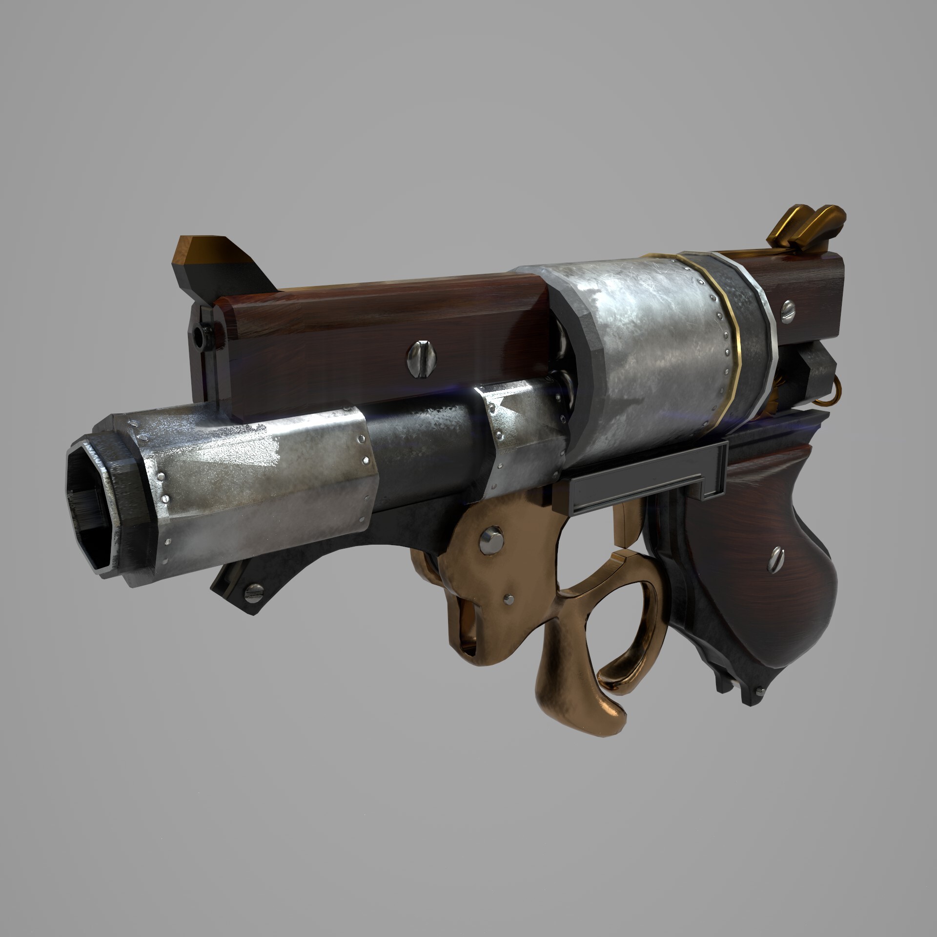 ArtStation - Steampunk gun