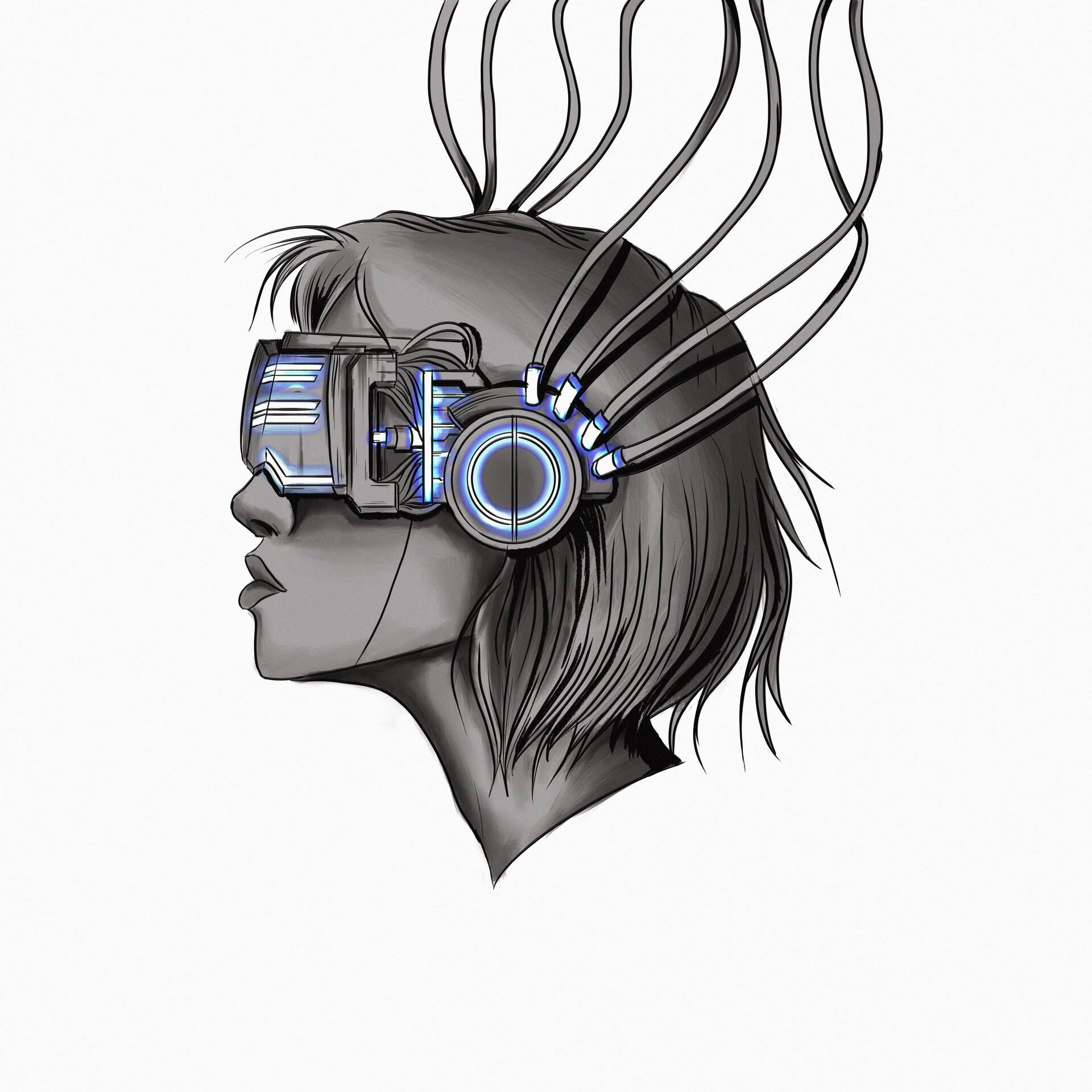 ArtStation - Cyberpunk Head