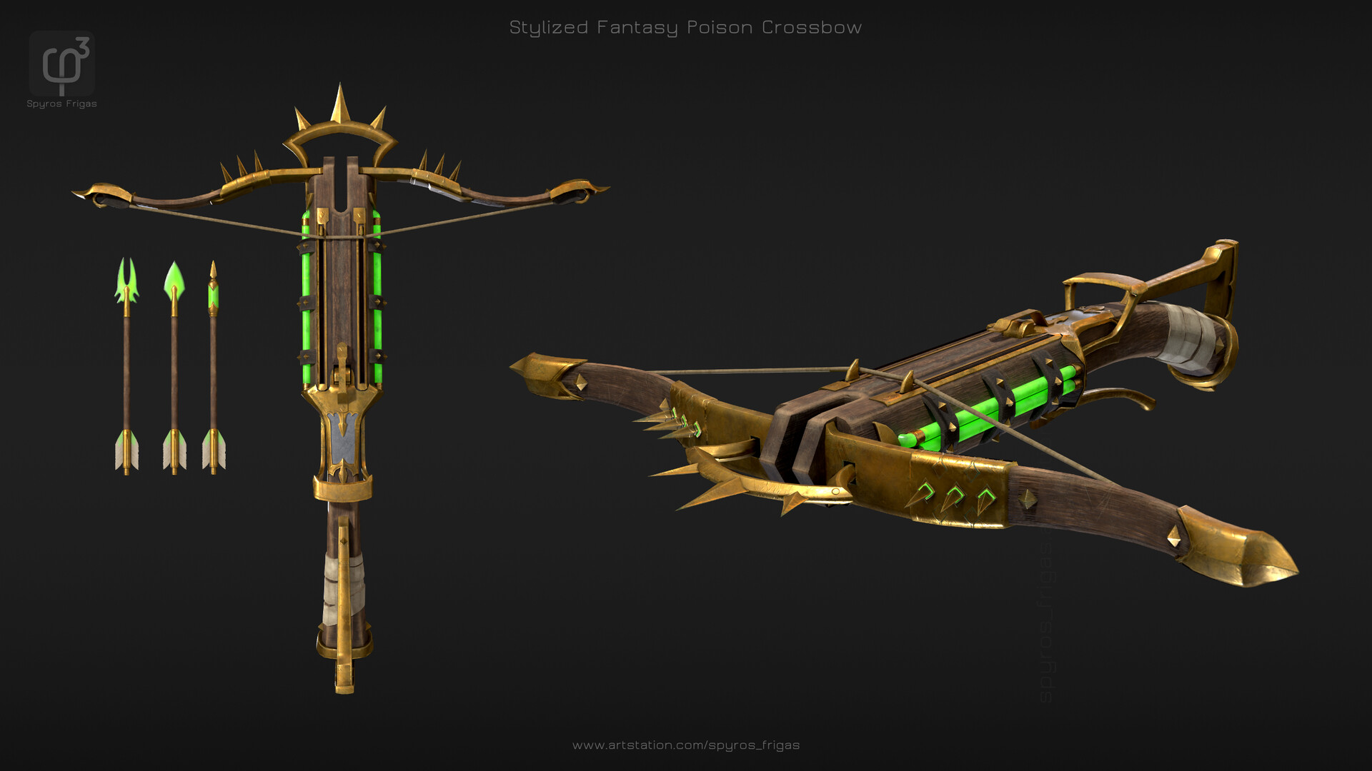 Spyros Frigas - Stylized Poison Crossbow