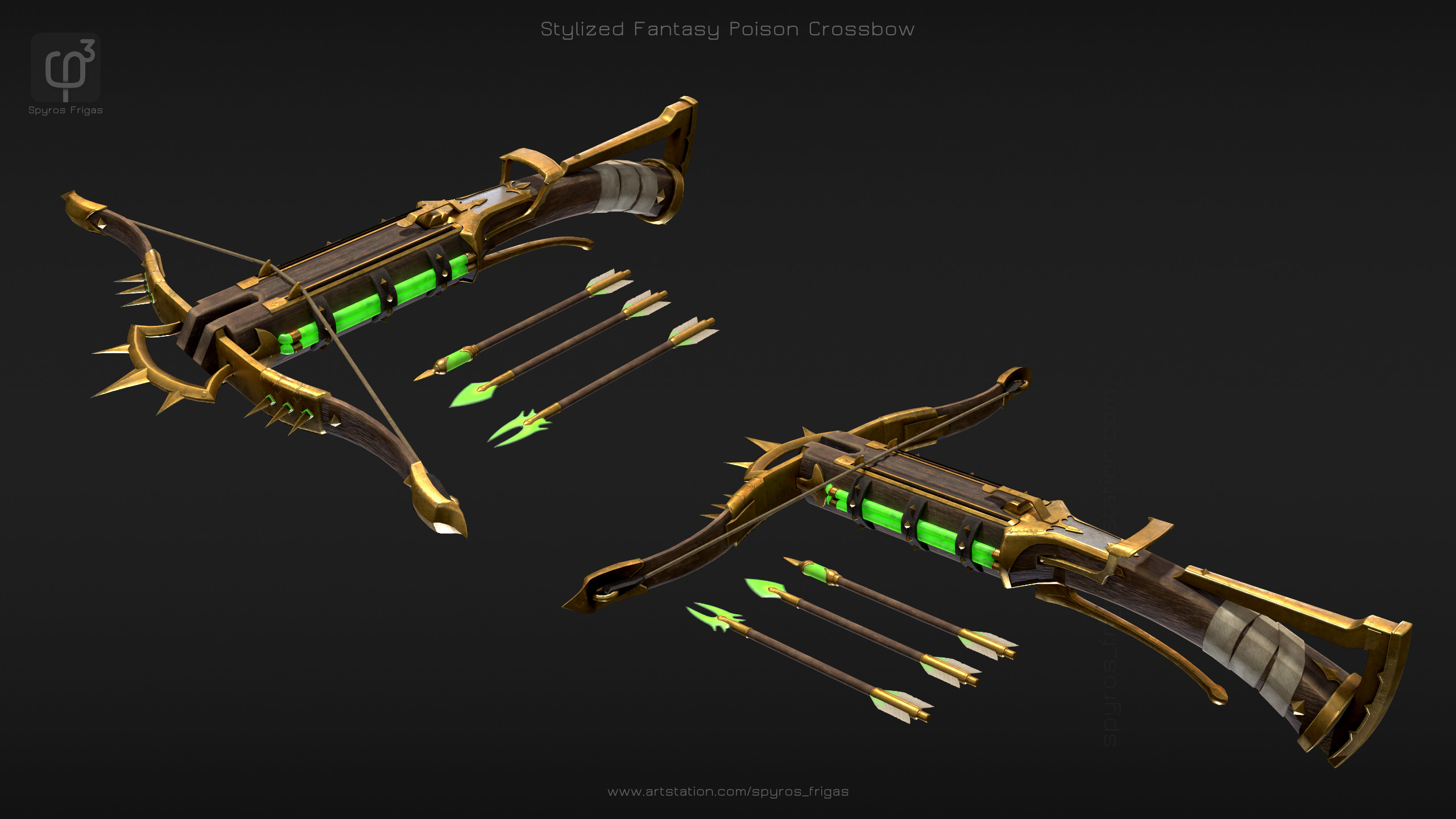 Spyros Frigas - Stylized Poison Crossbow