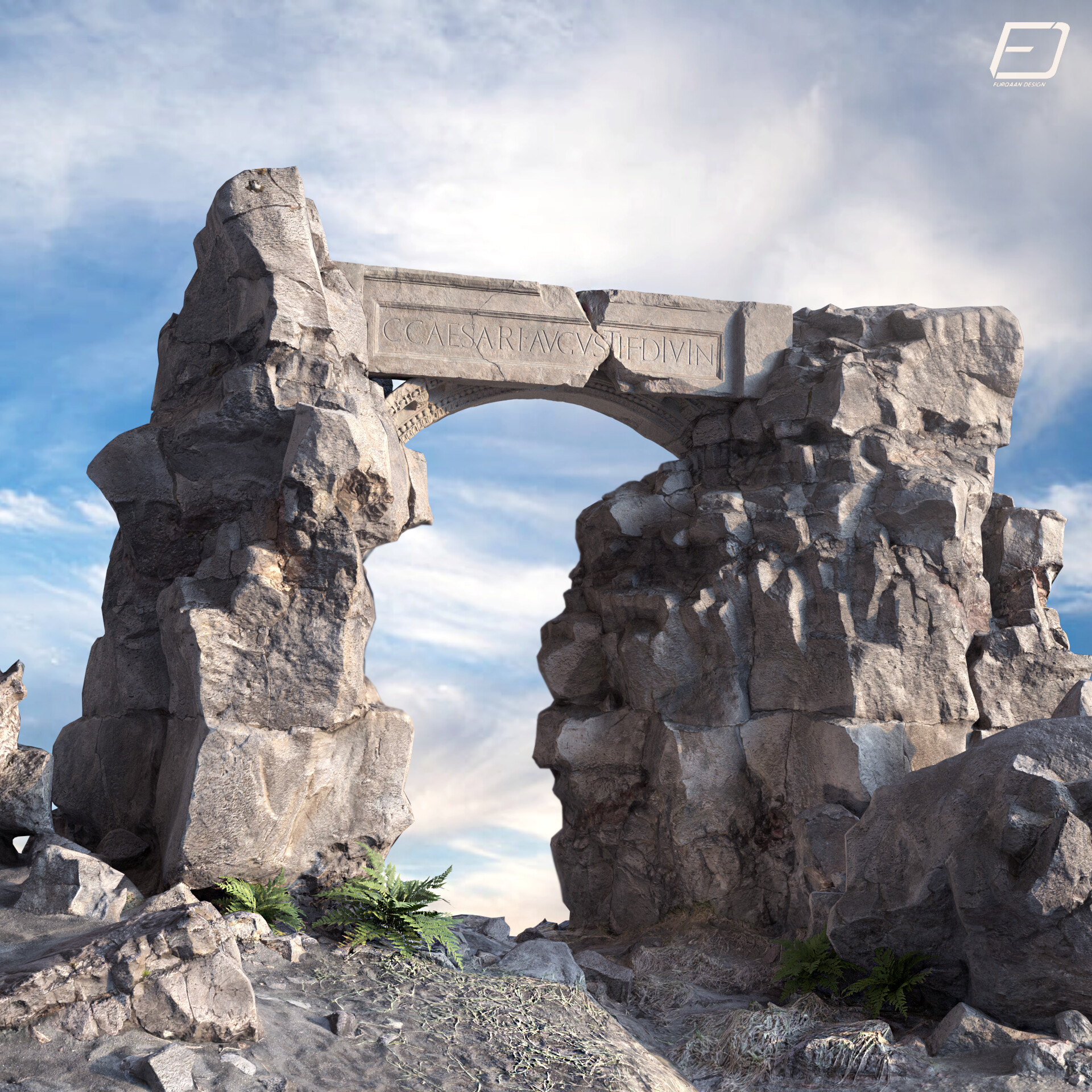 ArtStation - ancient photography render