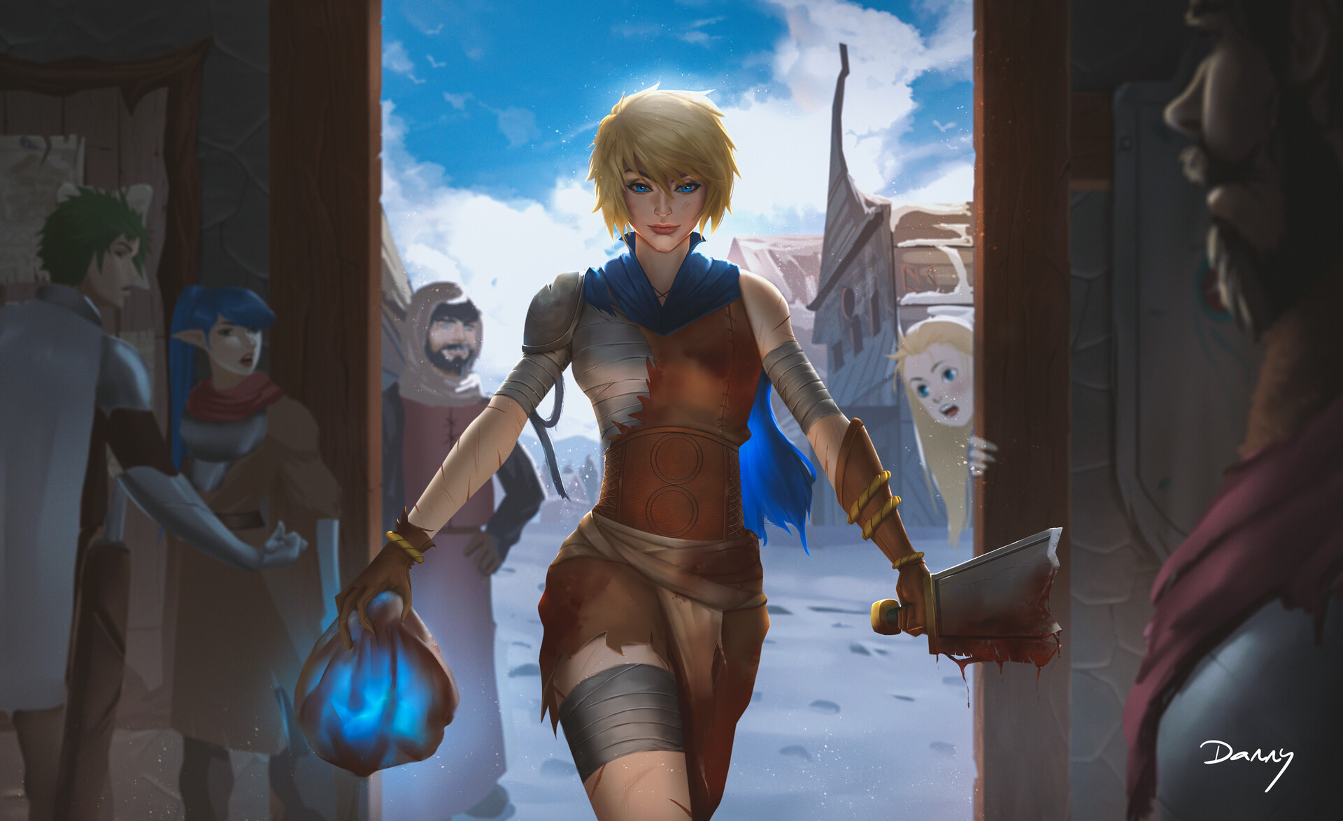 ArtStation - Atomahawk art competition THE RETURN - Entry