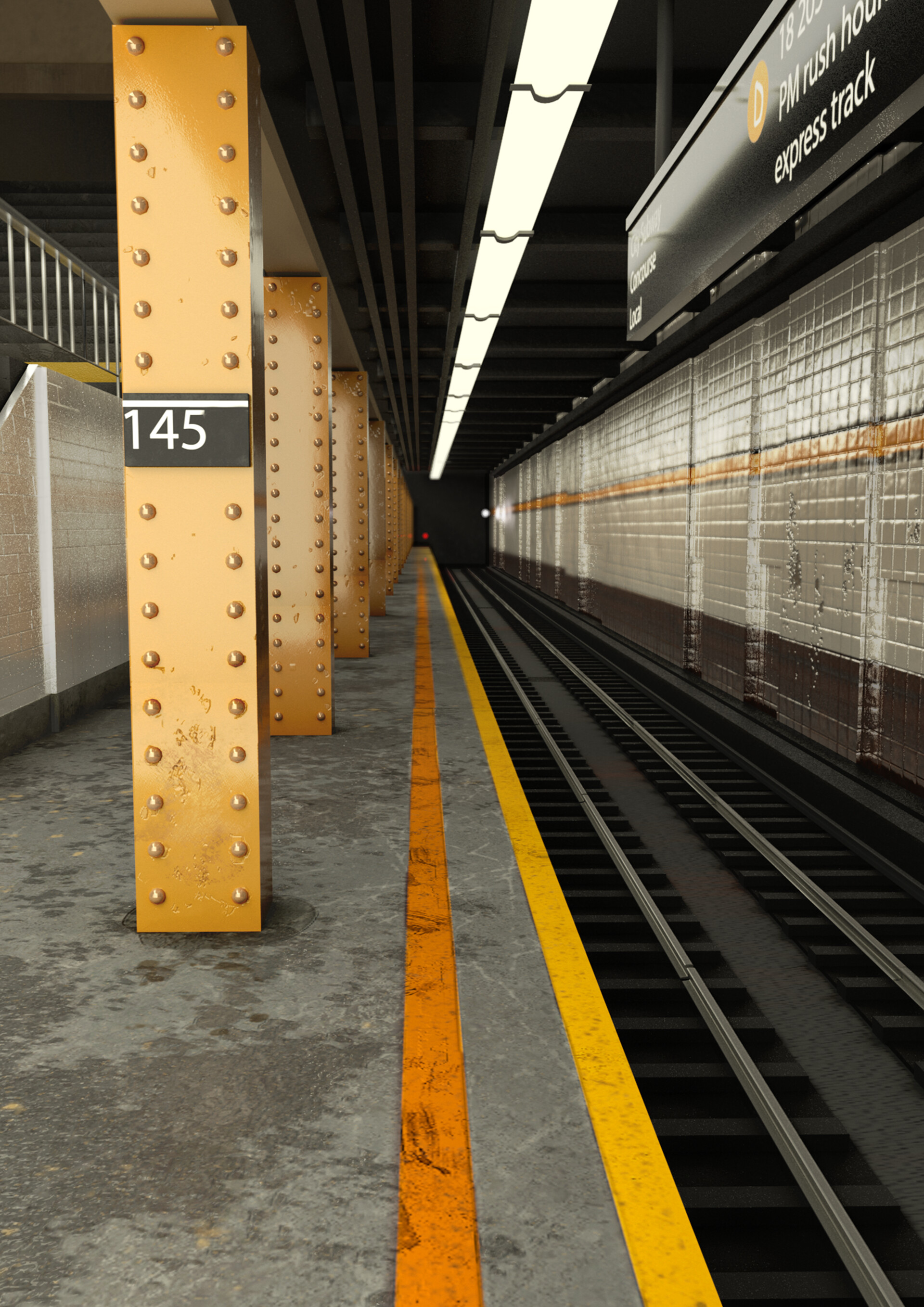 ArtStation - Subway platform