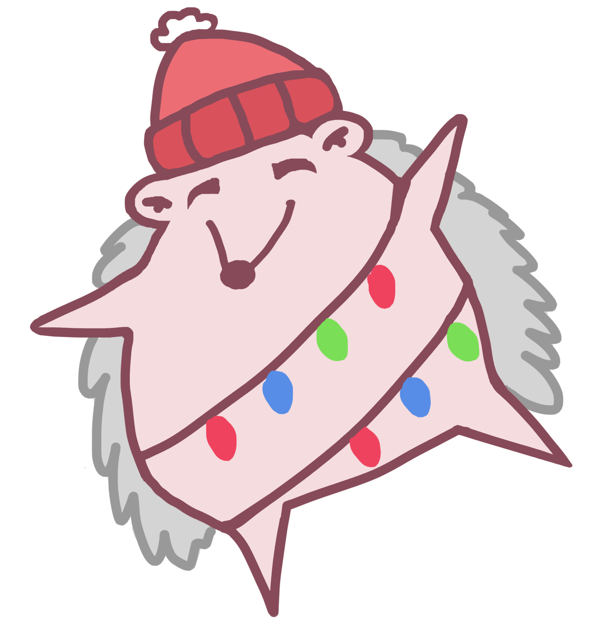 ArtStation - hedgehog christmas tree - new year illustration