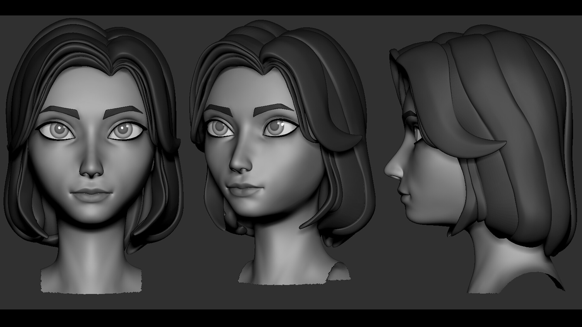 ArtStation - Stylized face work
