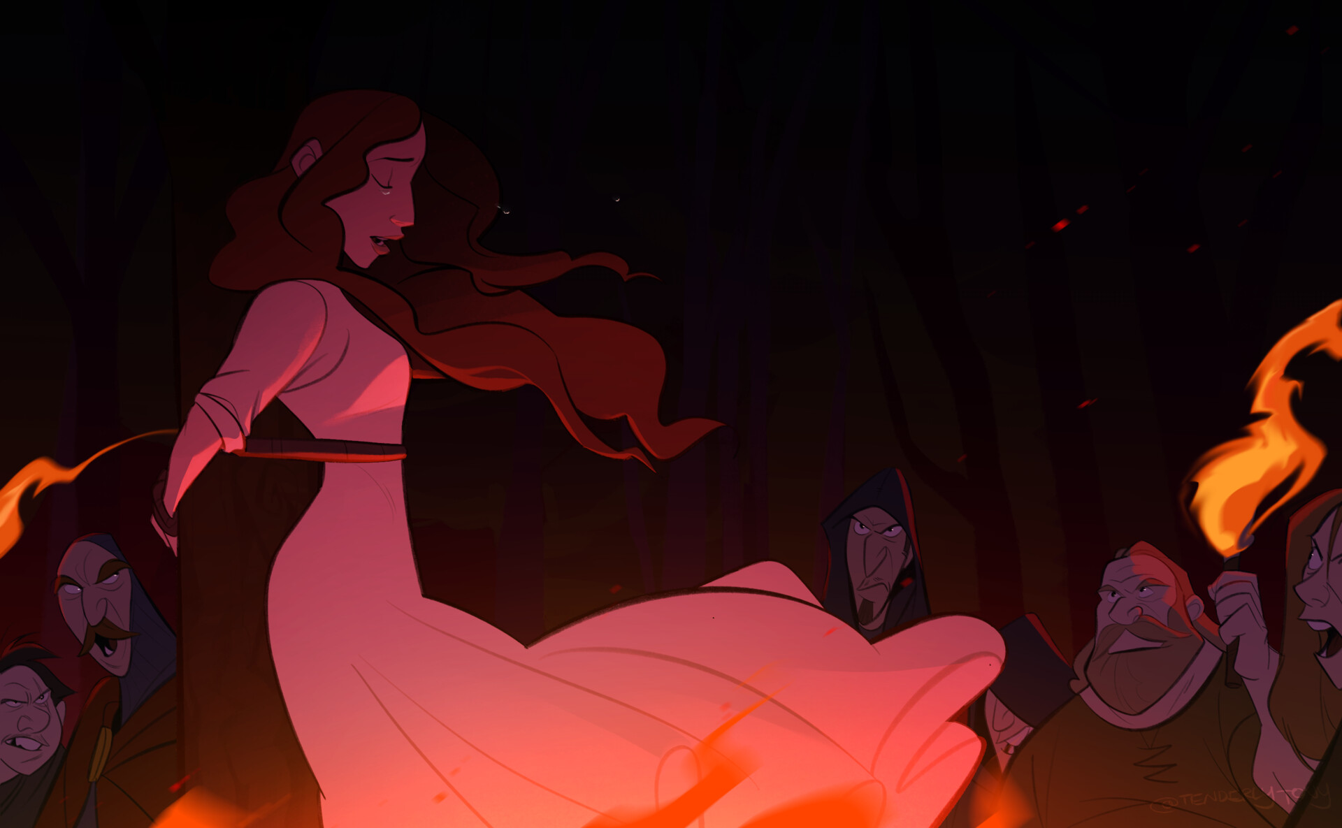 ArtStation - The Burning Tree