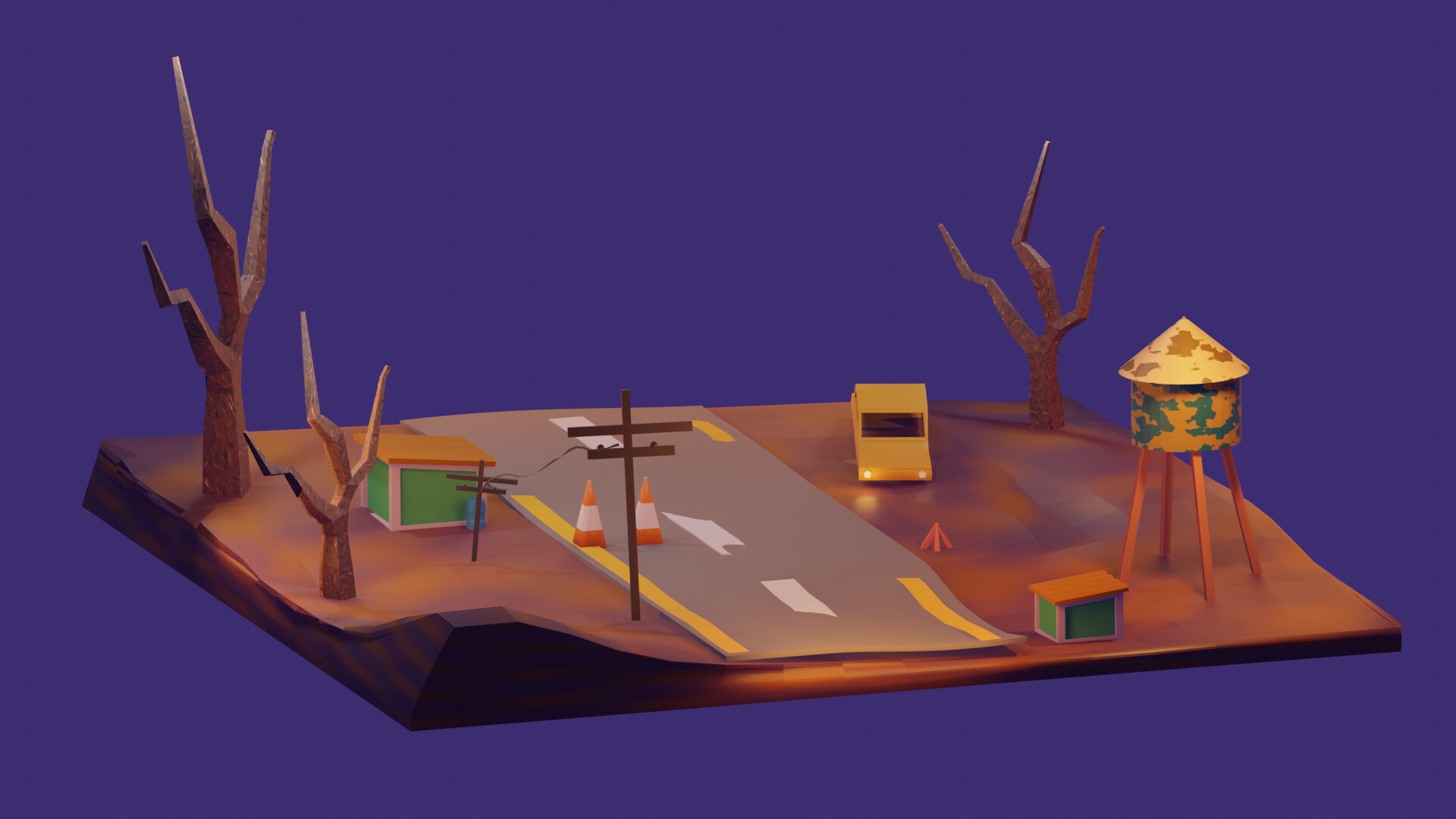 ArtStation - Low-Poly Desert