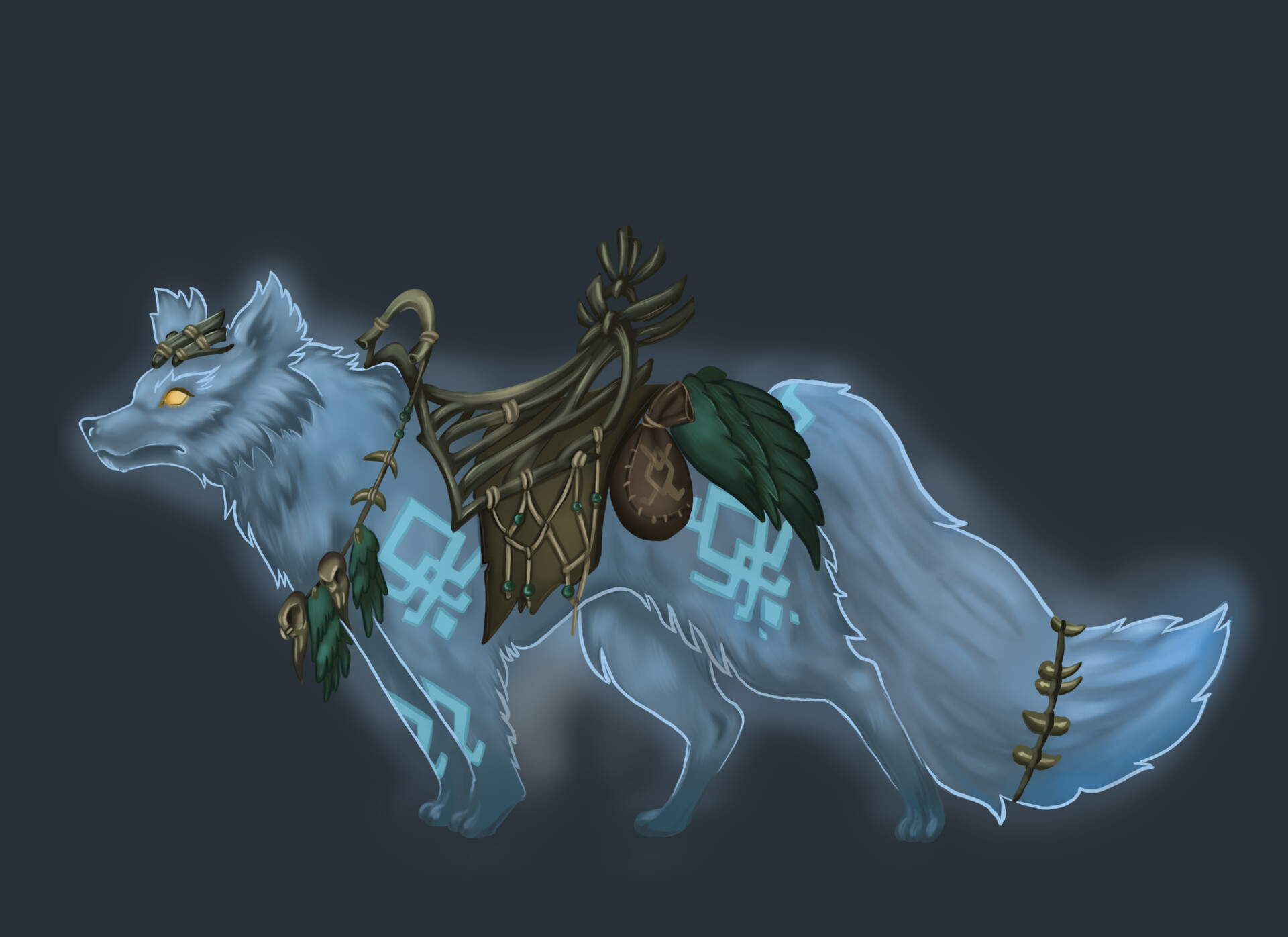 ArtStation - ice wolf