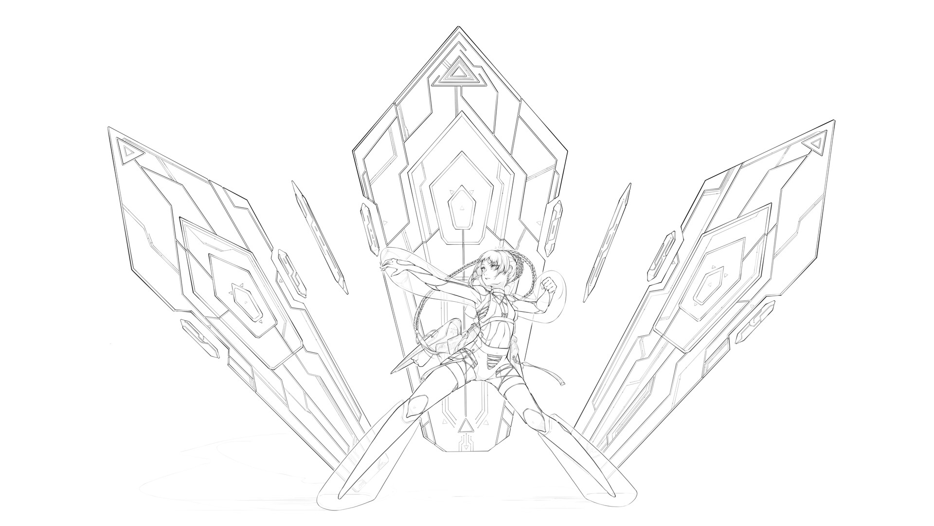 ArtStation - Original Character Line Art 08