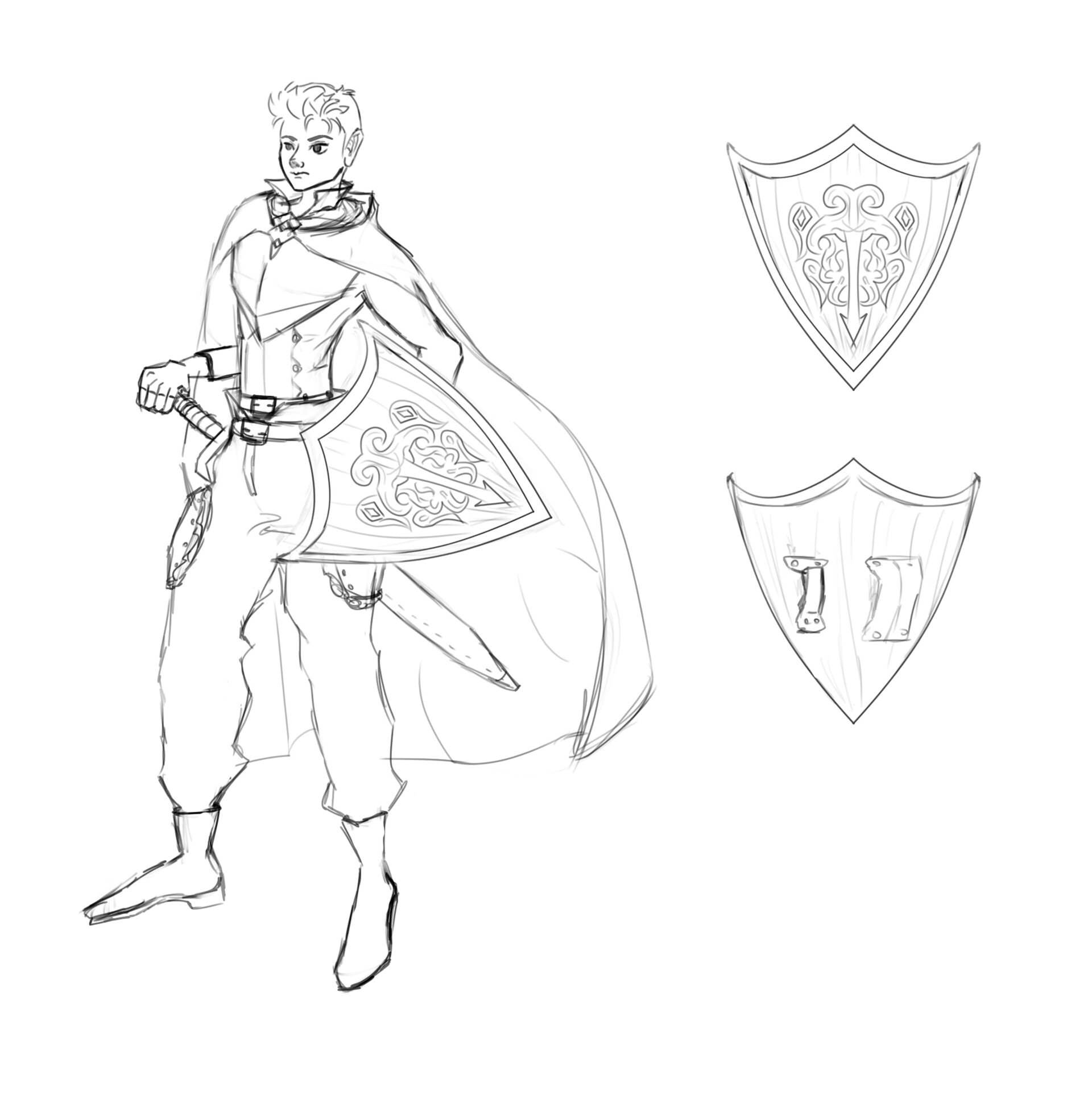 ArtStation - Sketch of the day - Shield Hero