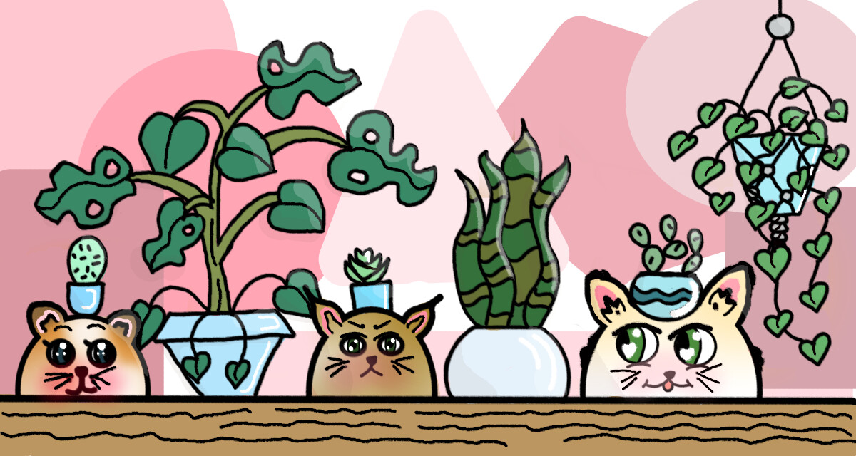 ArtStation - Cats and Plants!