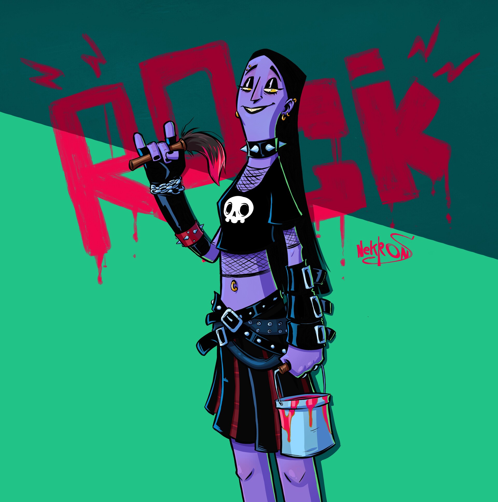 ArtStation - Metal Girl