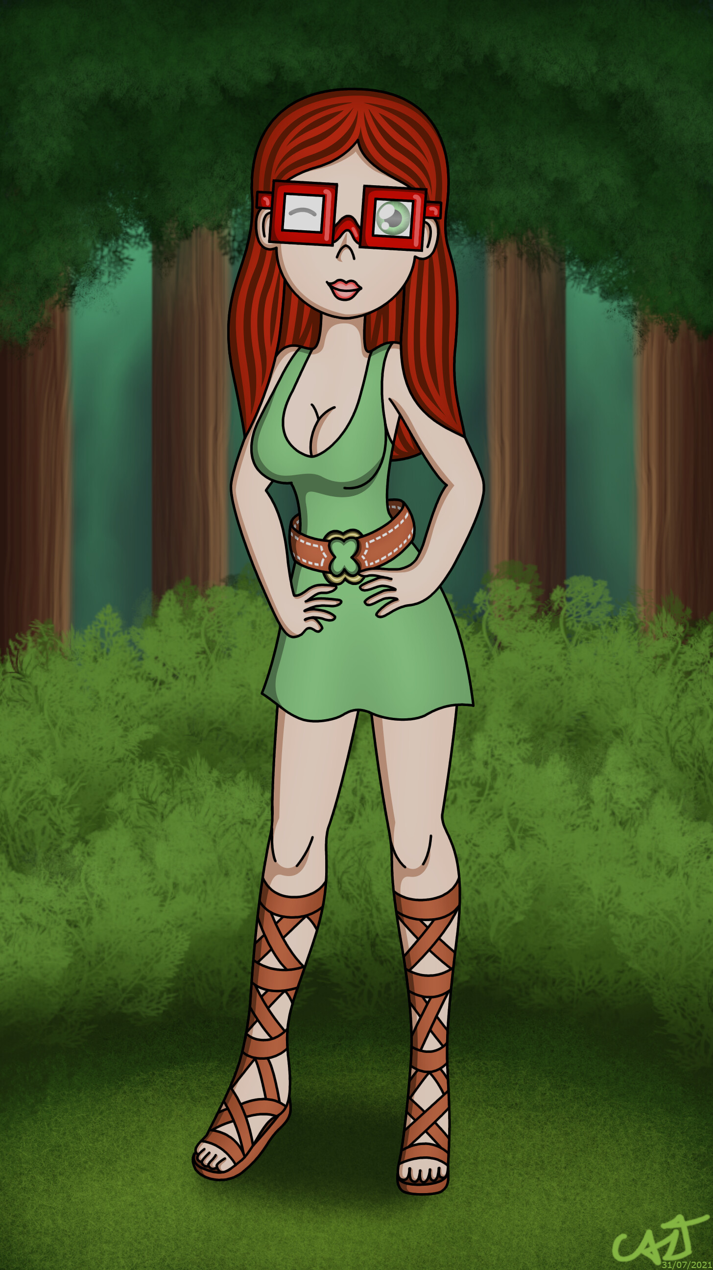 ArtStation - Janice in the woods