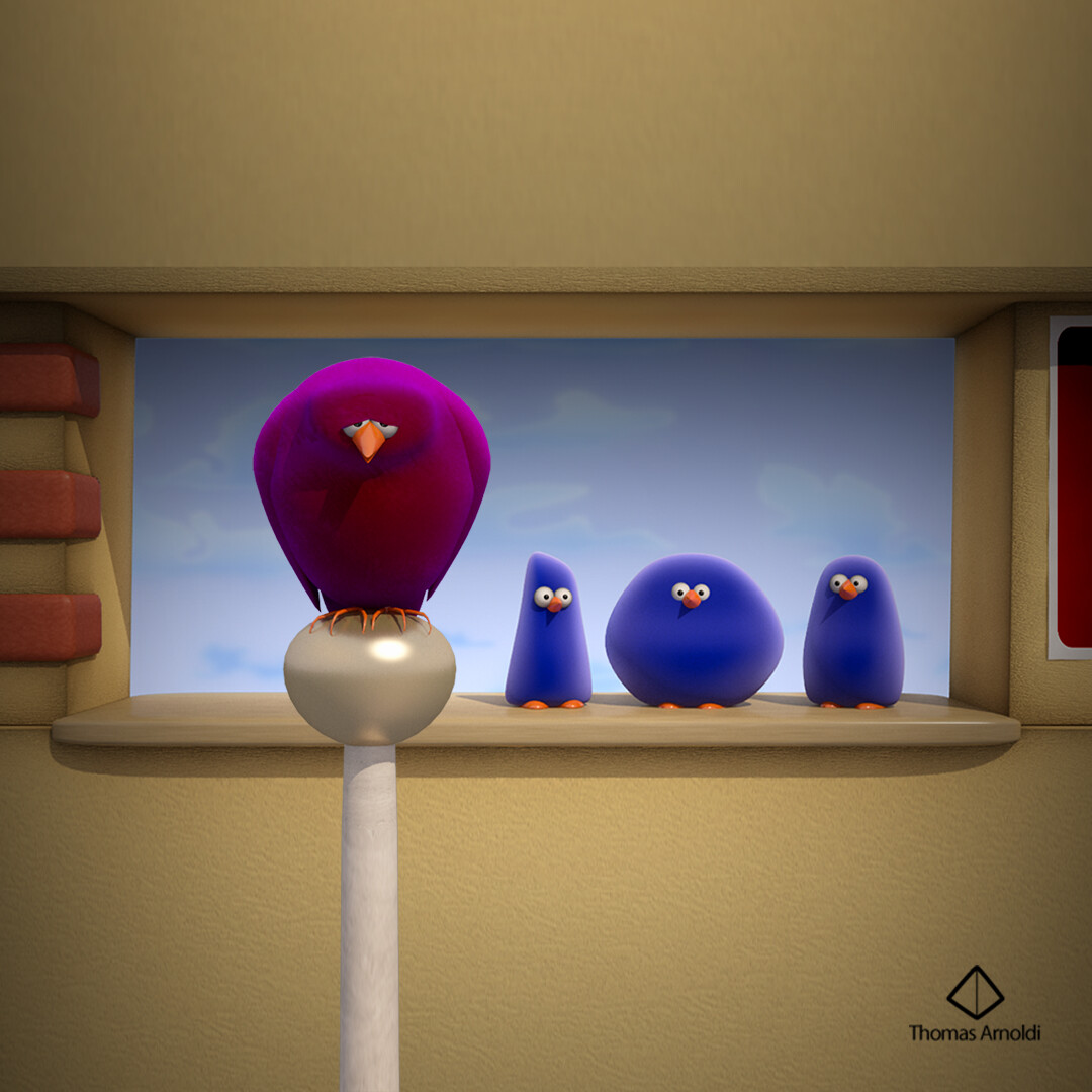 ArtStation - Sad bird