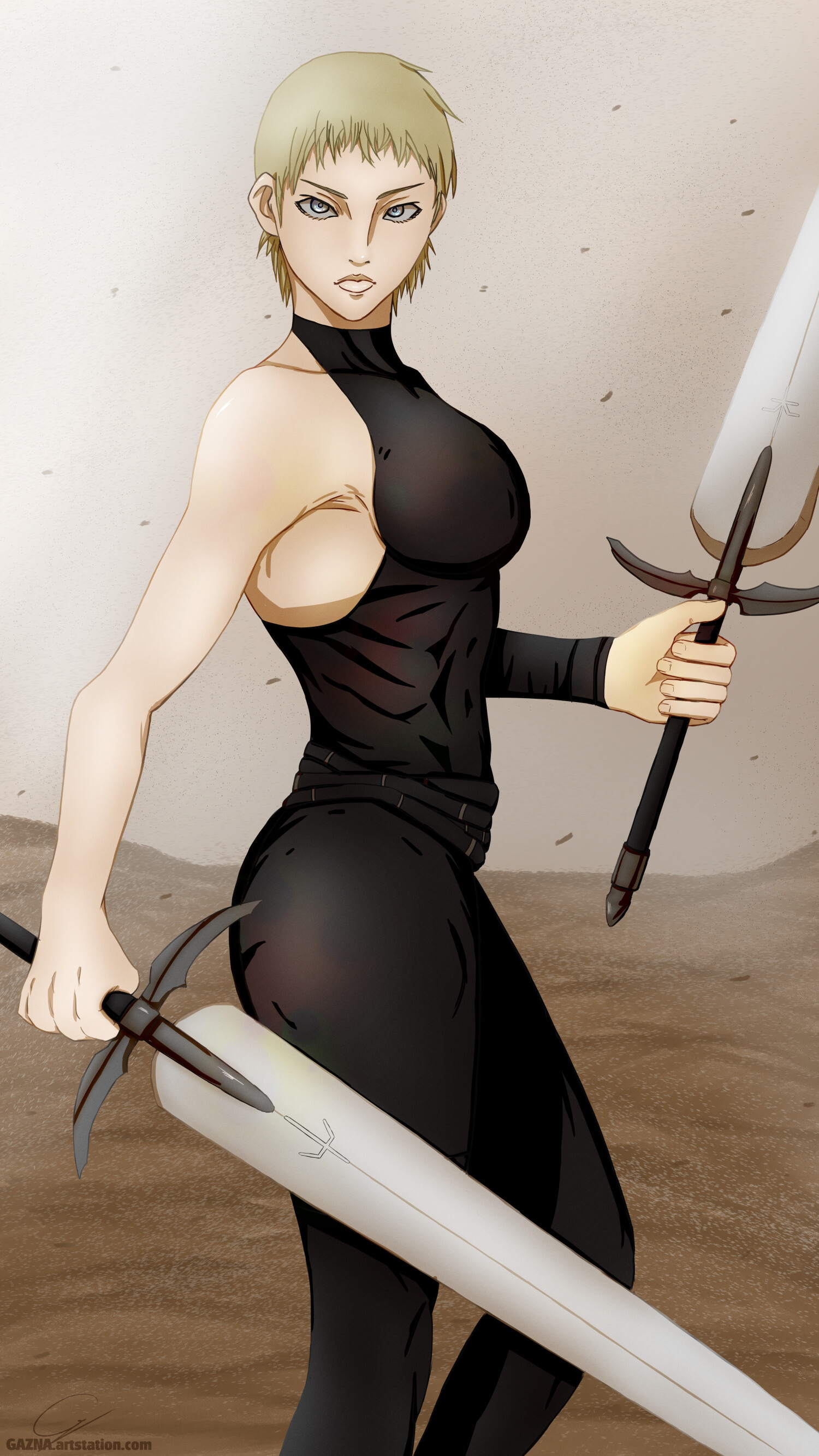 ArtStation - Twin Sword Deneve (Claymore)