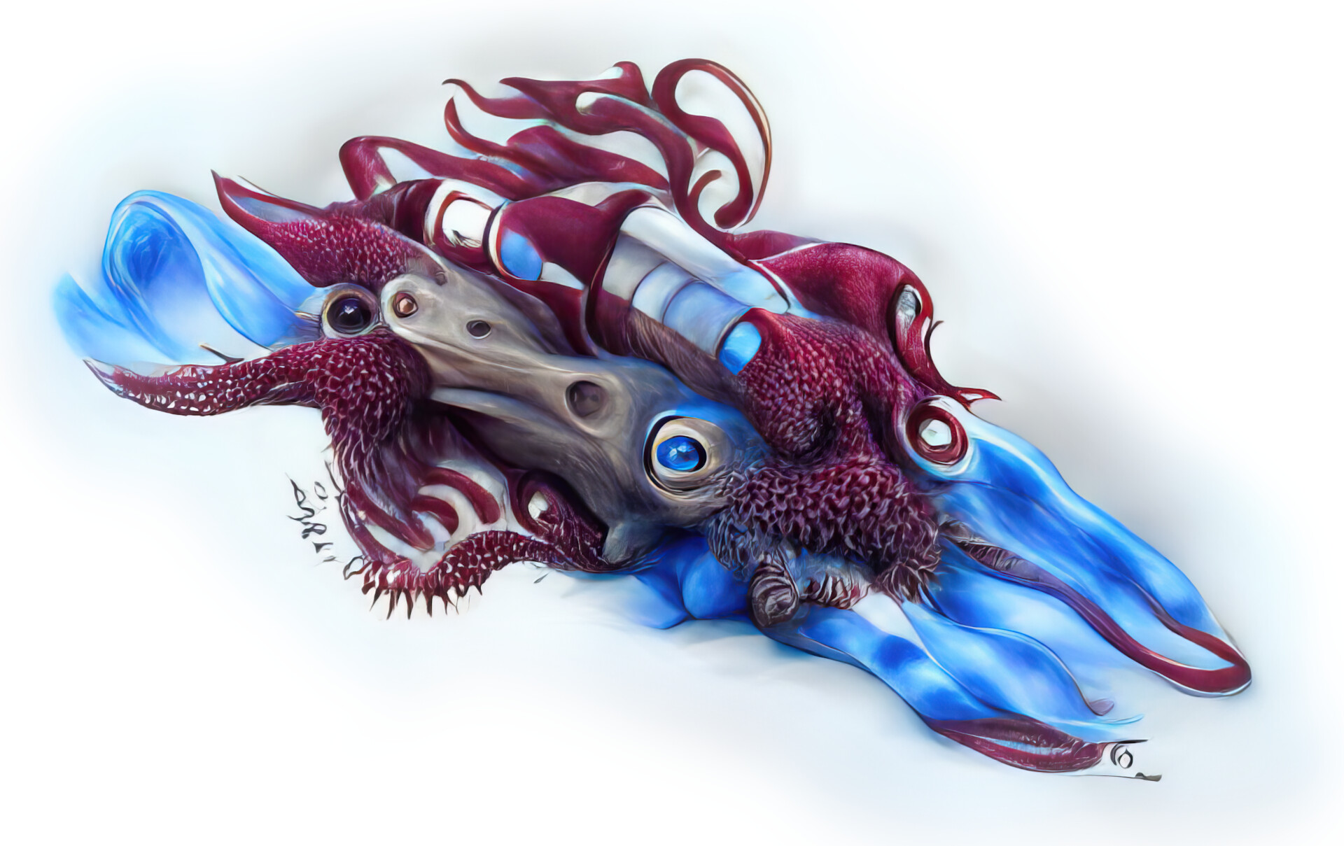 ArtStation - Concept Art - Colossal Alien Squid: 1