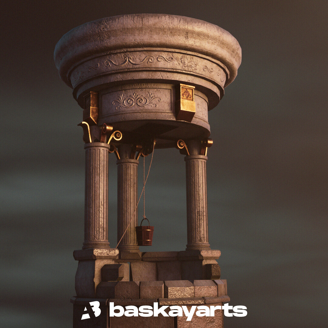 ArtStation - Low Poly Water Well 3D model