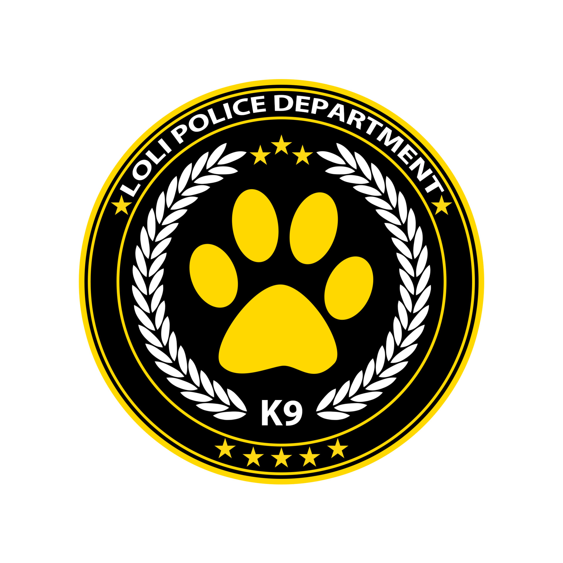 K9 Police Logo Alpha K 9 Insignia Decal · Alpha K 9 Designs LLC