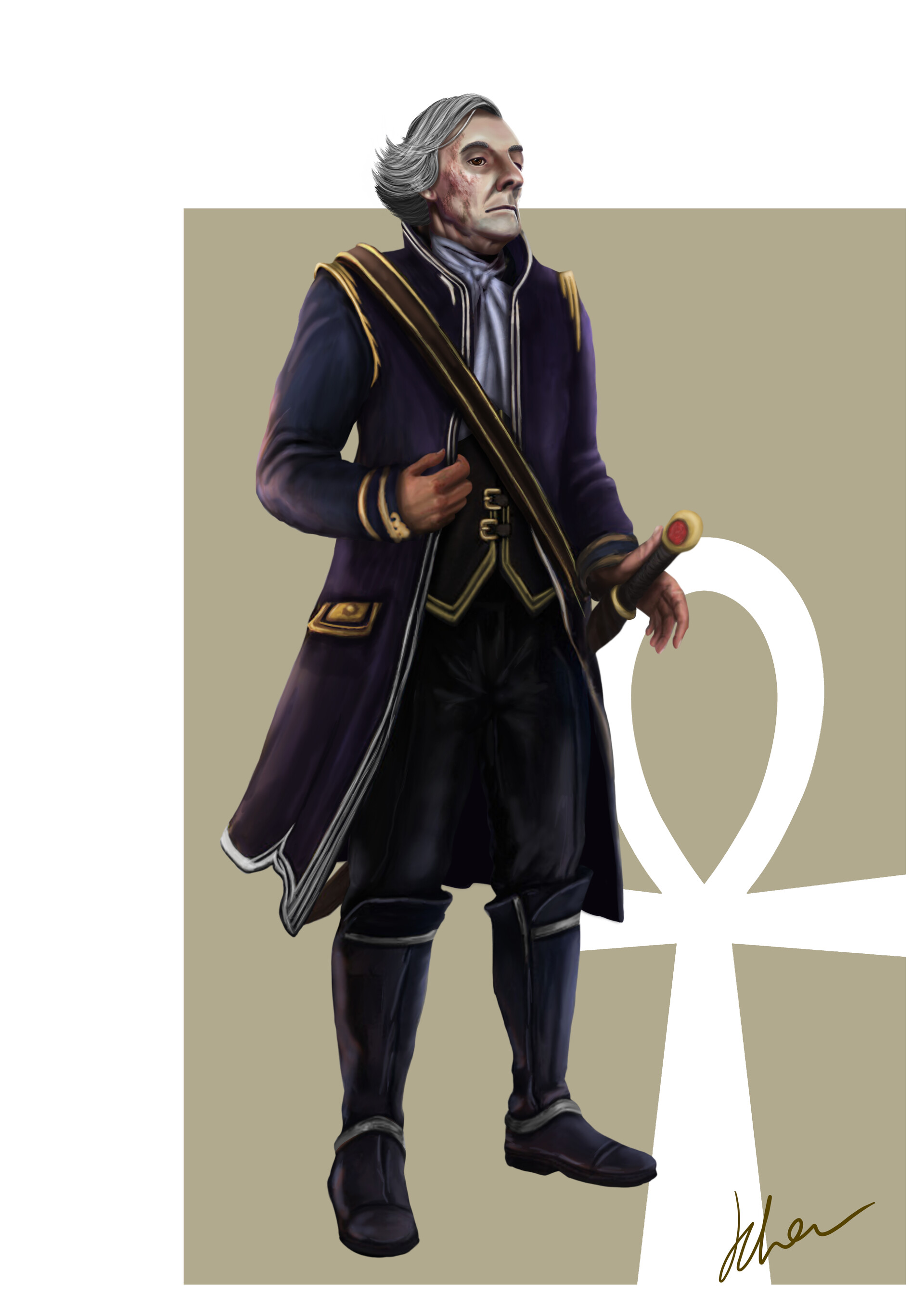 ArtStation - Origin's Game: Sir Christopher Wren character