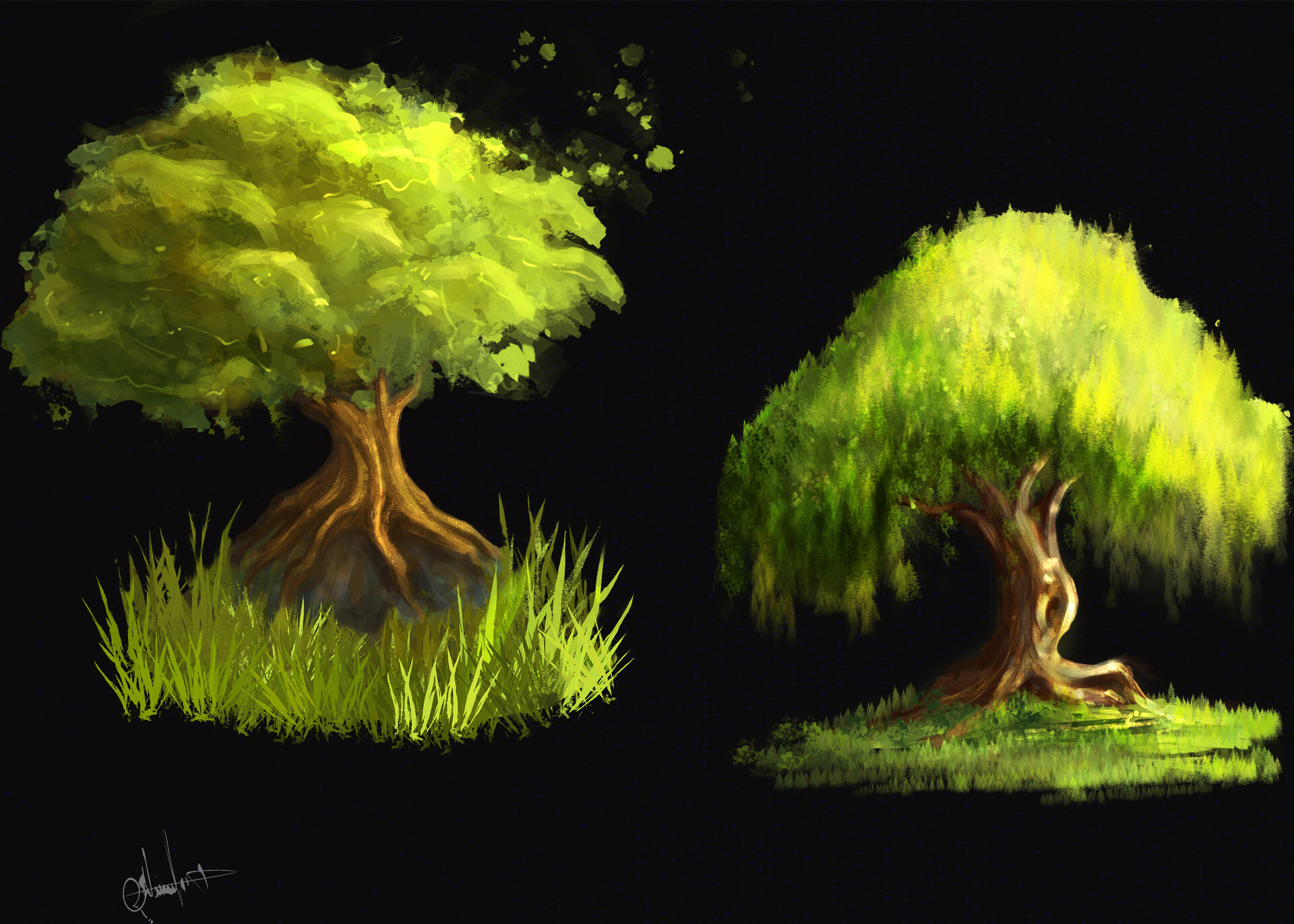 ArtStation - tree study