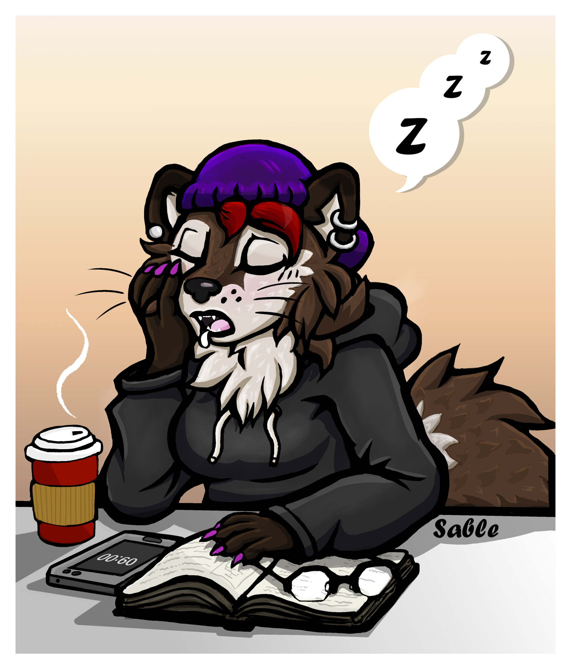 ArtStation - Sable - Sleepy Student