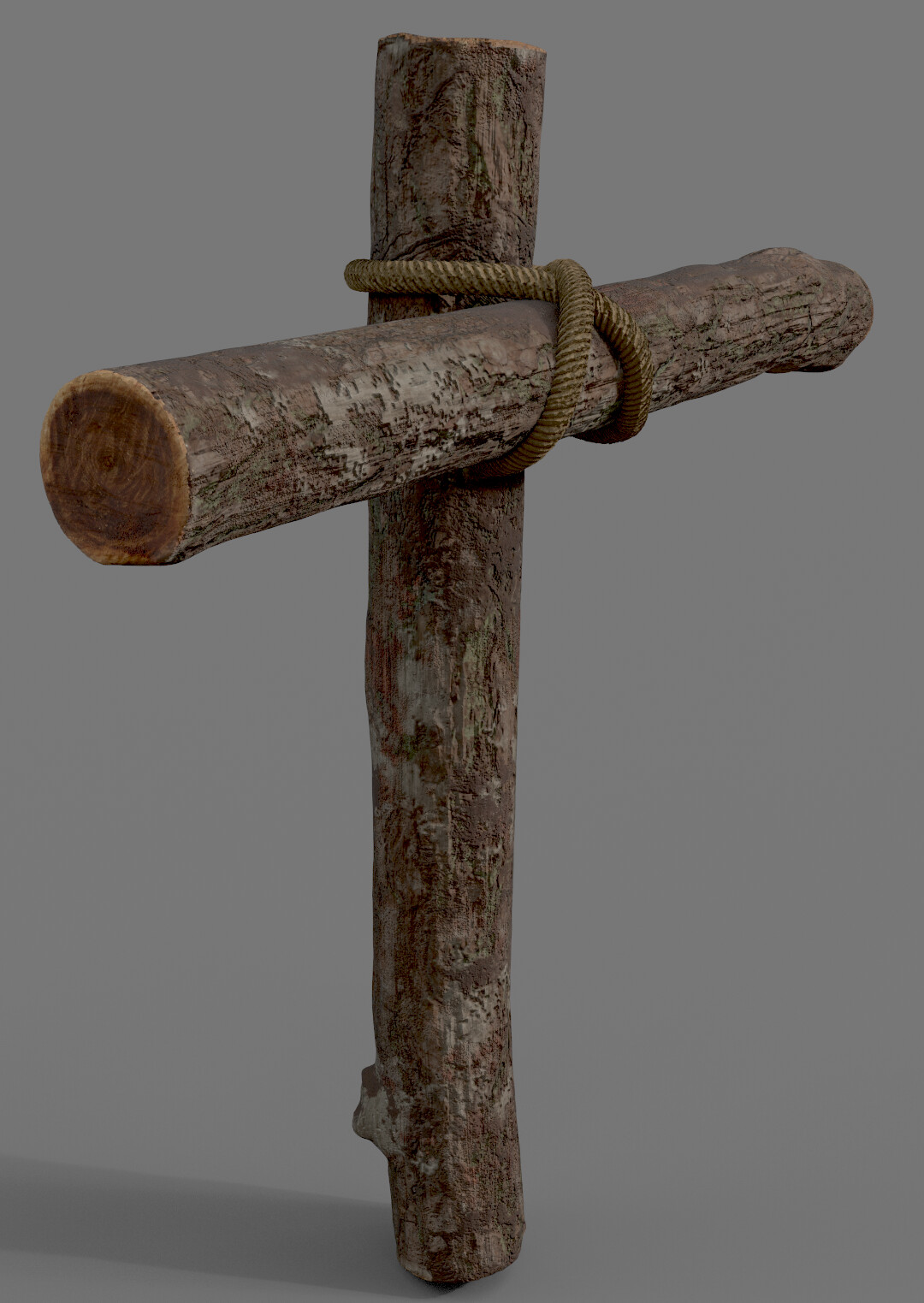 ArtStation - Wooden Cross and Logs