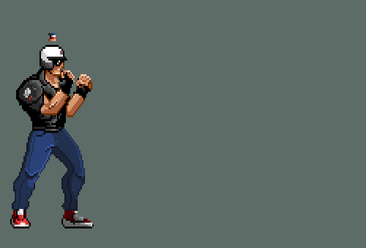 ArtStation - Combo animation for a RETRO Beat'em up [Freelancer] pixel art.