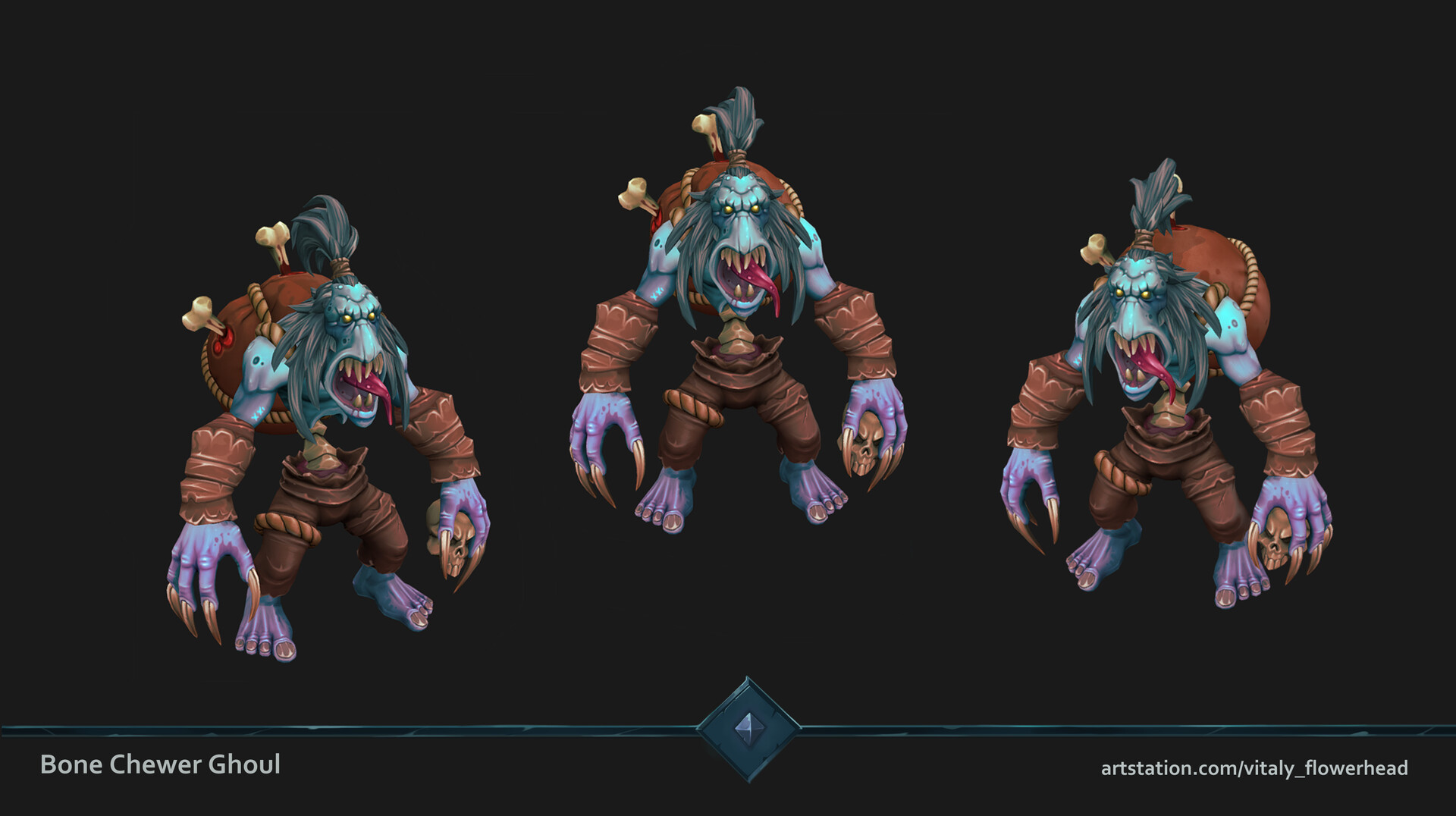 ArtStation - Bone Chewer Ghoul - World of Warcraft fan art