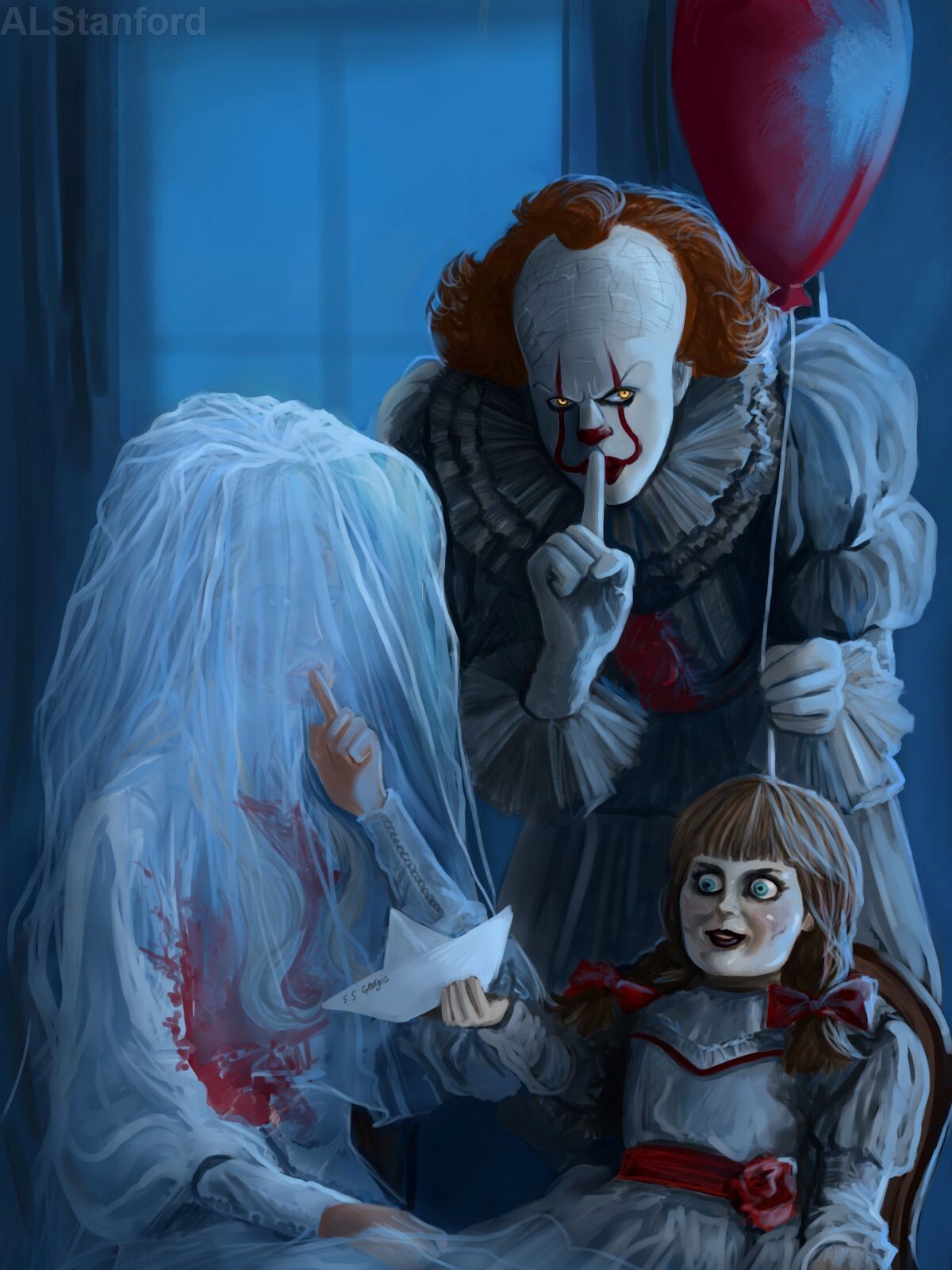 ArtStation - The Bride, The Clown and the Doll