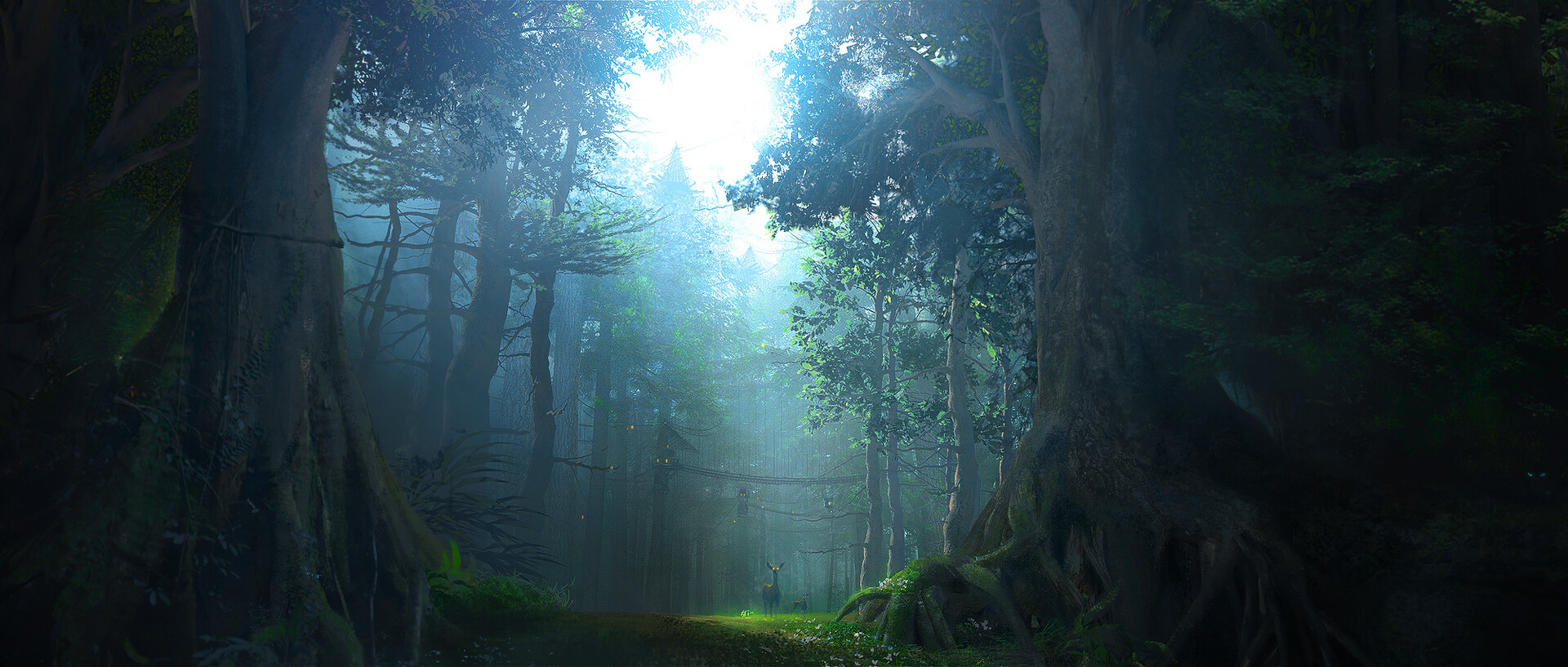 ArtStation - Dark Forest Concept