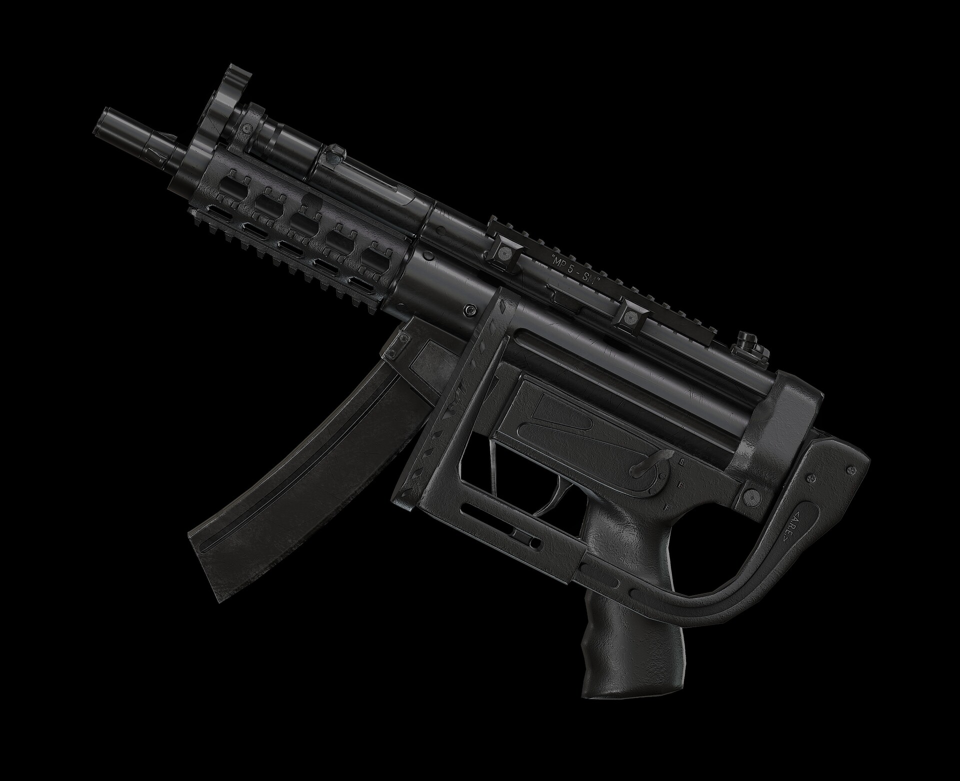 ArtStation - MP5 Scratched and sharped