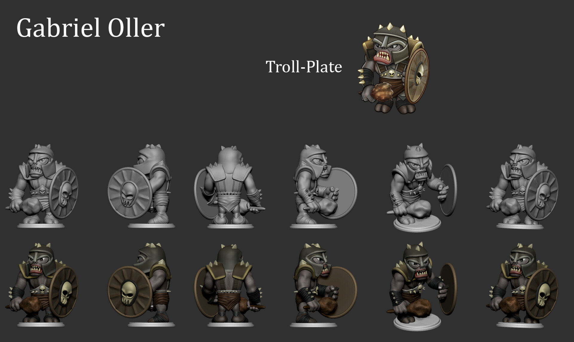 ArtStation - Troll Plate