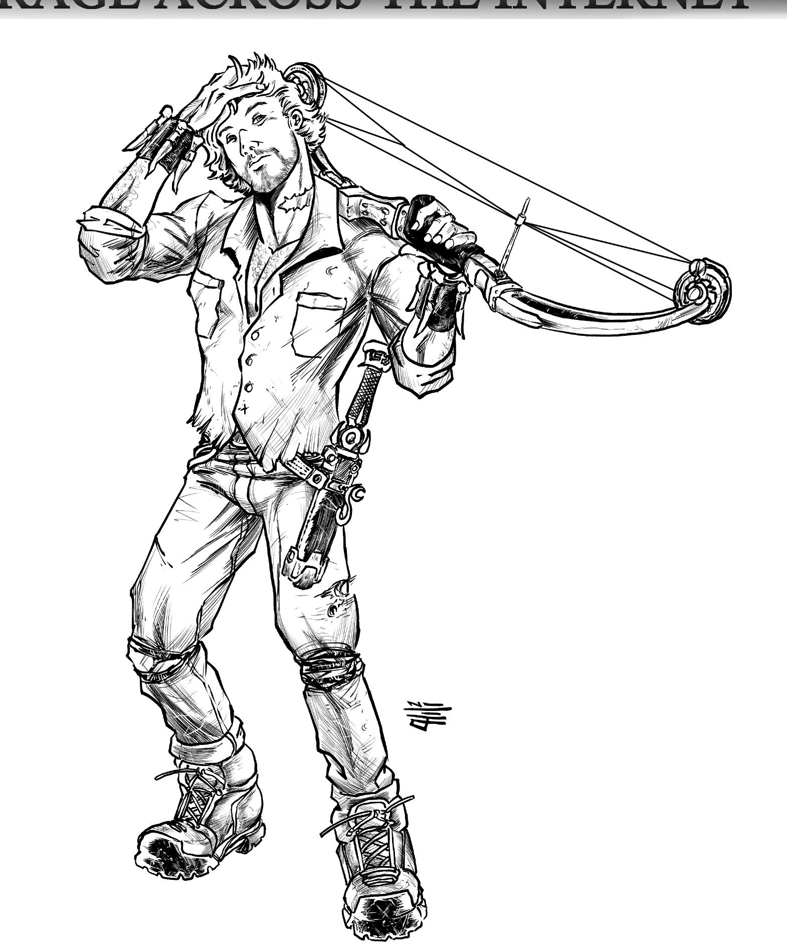 free walking dead coloring pages