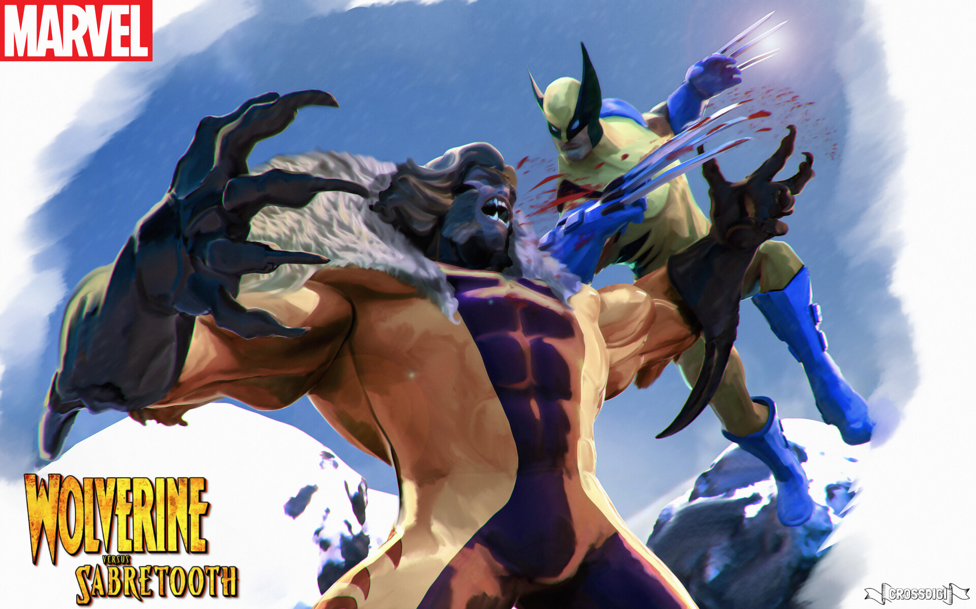 ArtStation - Wolverine vs Sabretooth