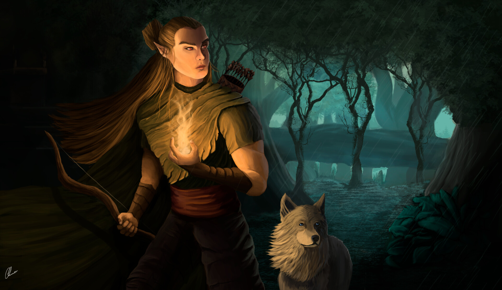 ArtStation - The Wood Elf of Valenwood