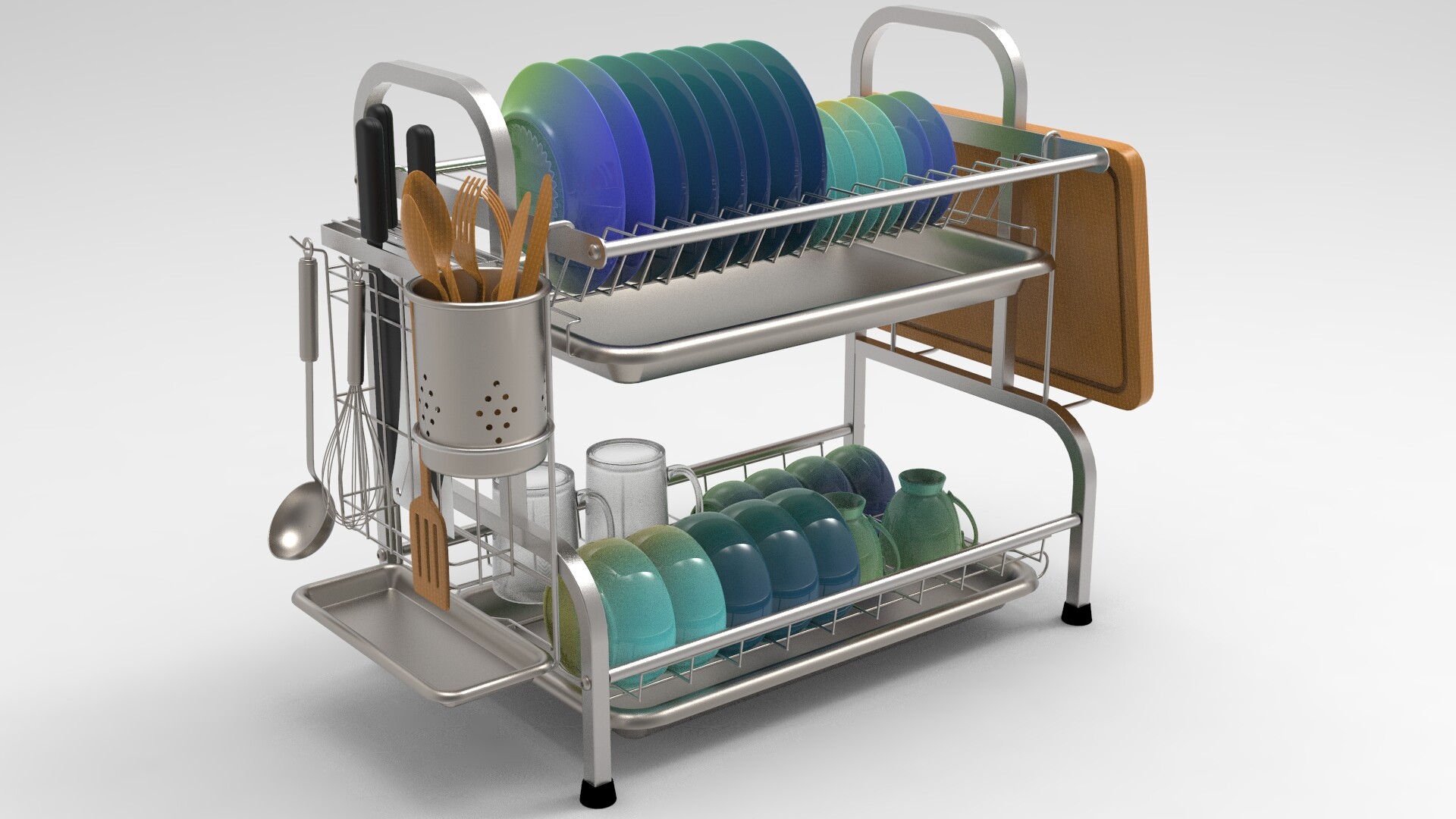 ArtStation - Rack and Crockery